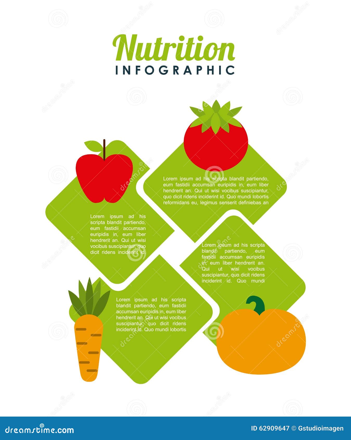 Nutritional food design stock vector. Illustration of icons - 62909647