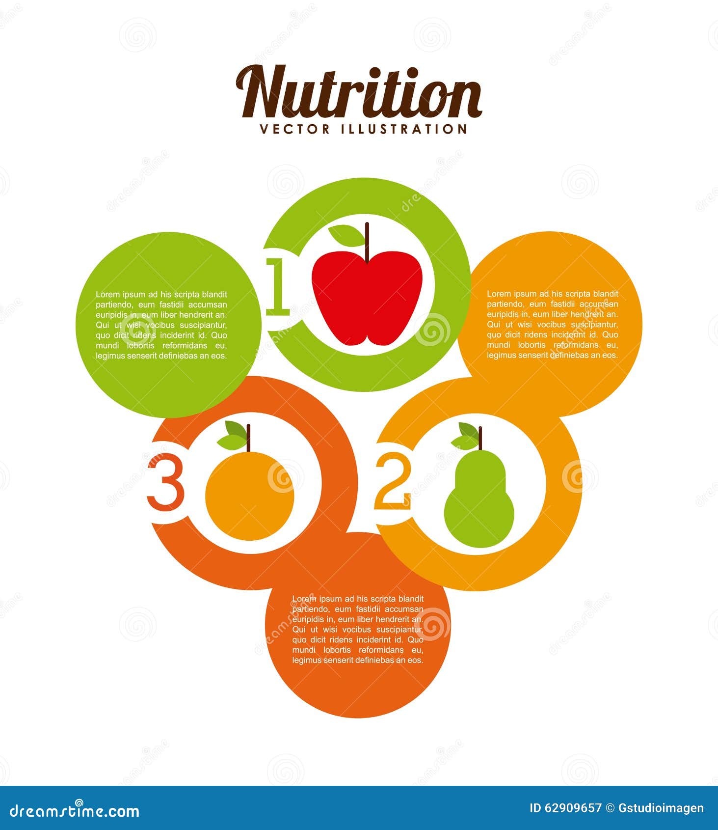 Nutritional food design stock vector. Illustration of orange - 62909657