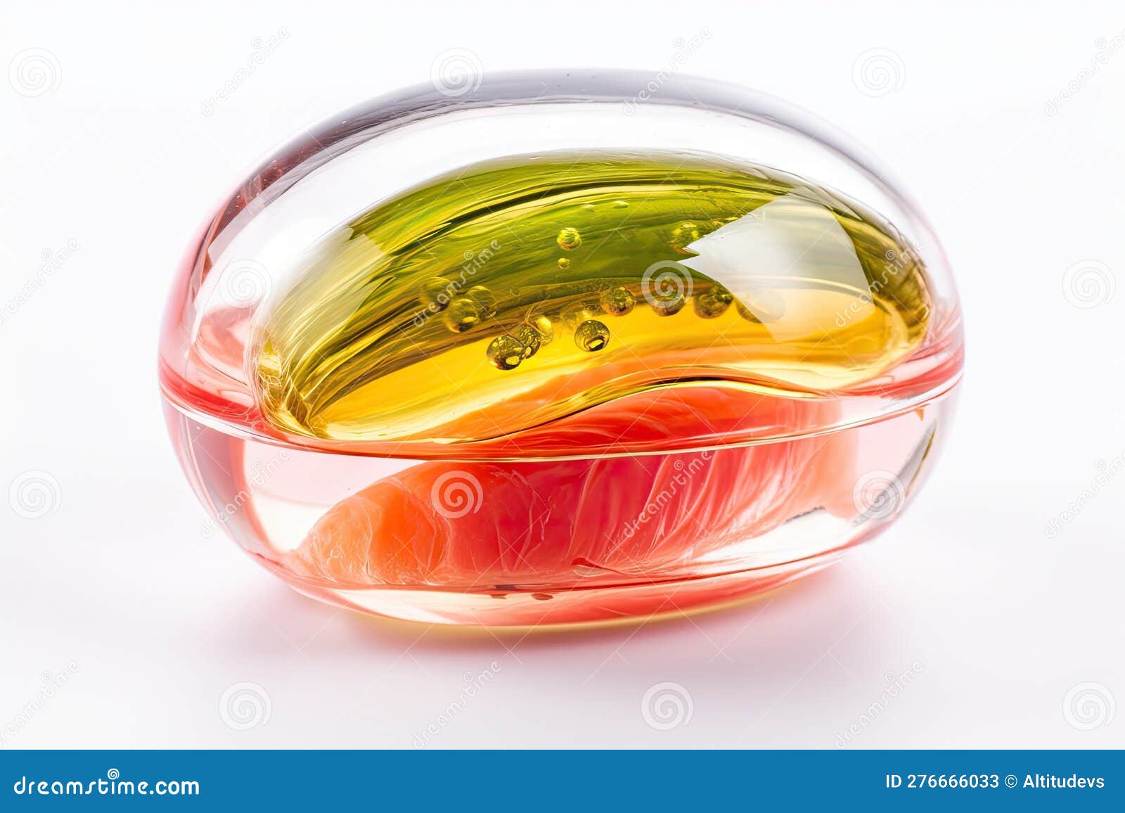 Nutritional Supplement Capsule, with View of the Inside of the Body ...