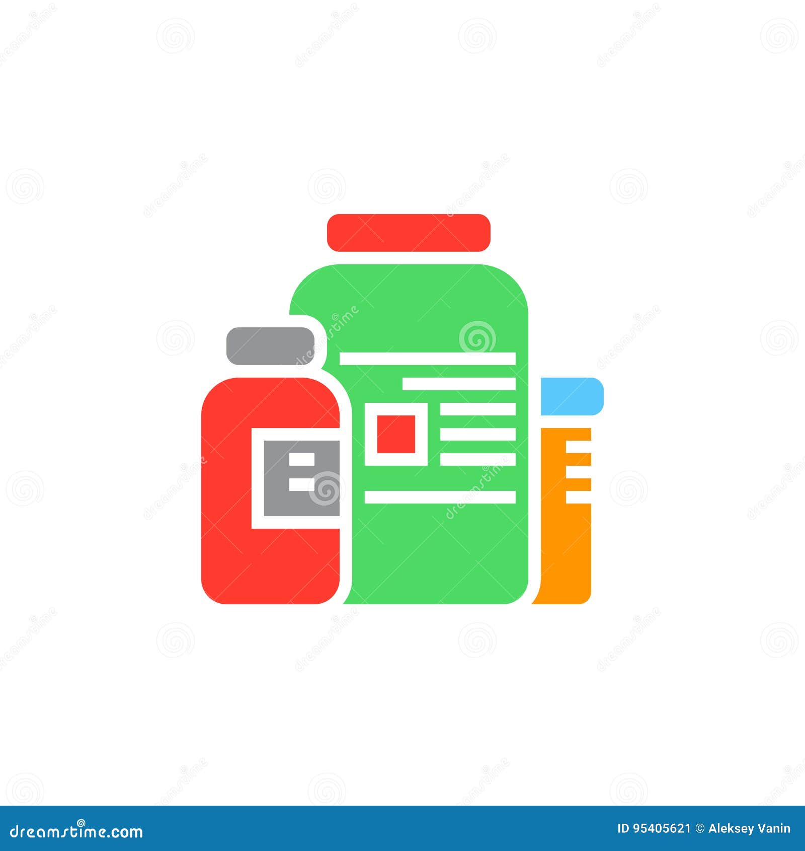 Nutritional Supplements Icon Vector, Solid Flat Sign, Colorful ...