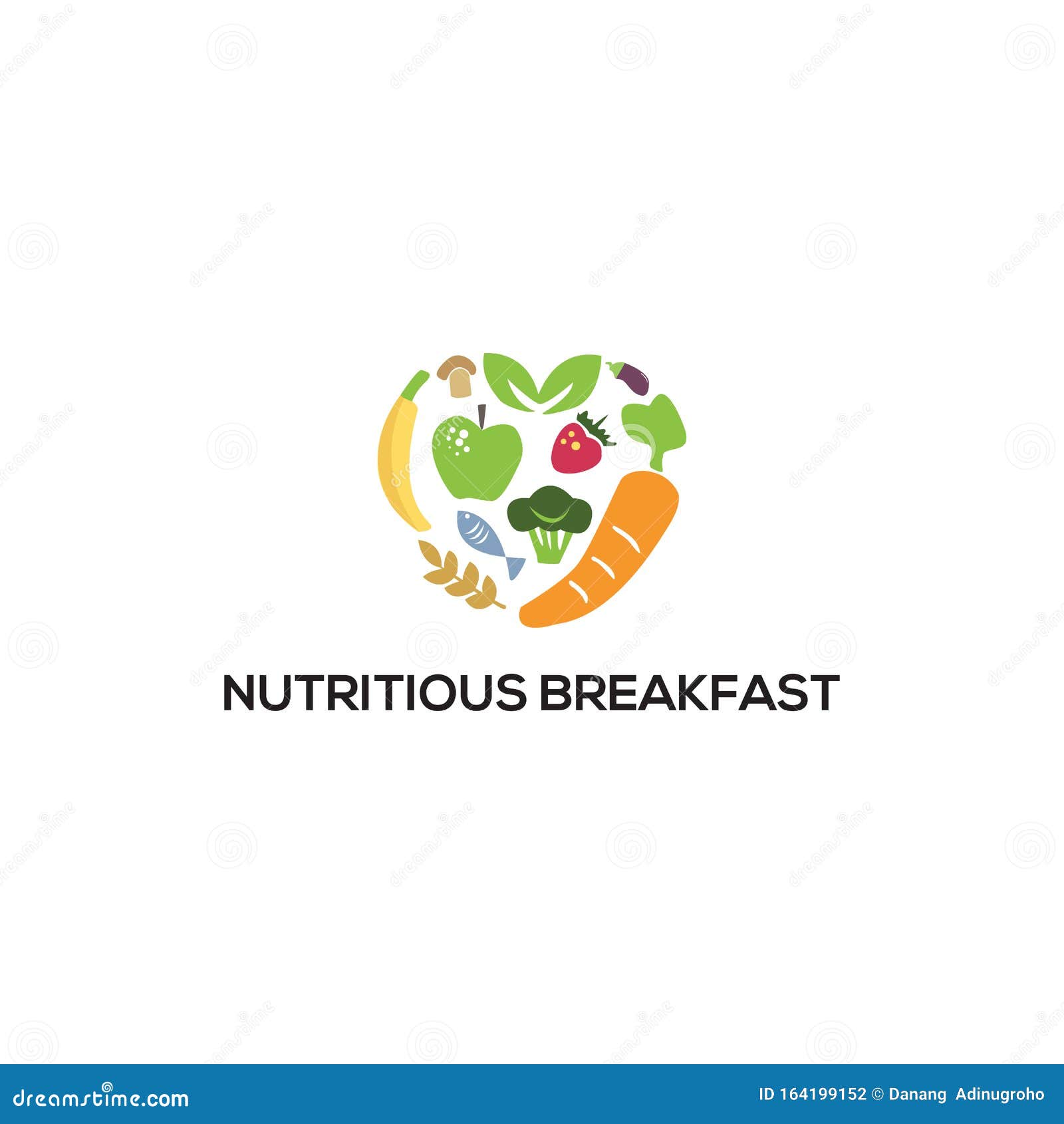 Nutritious Breakfast Logo Designs Template, Healthy Logo Inspirations ...