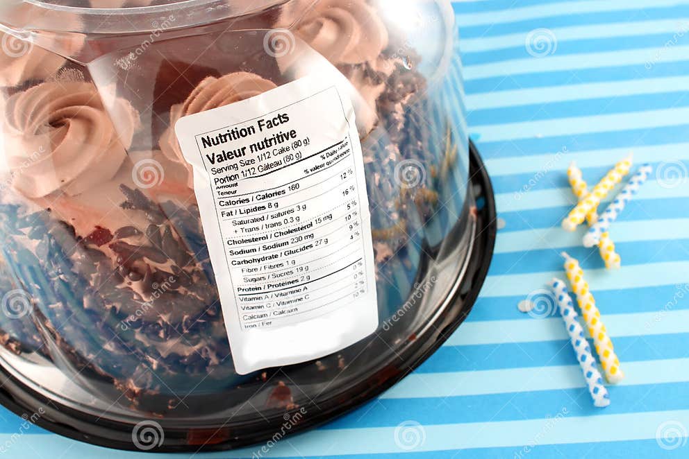 Nutritive Value Chocolate Cake Stock Image - Image of nutrition, cake ...