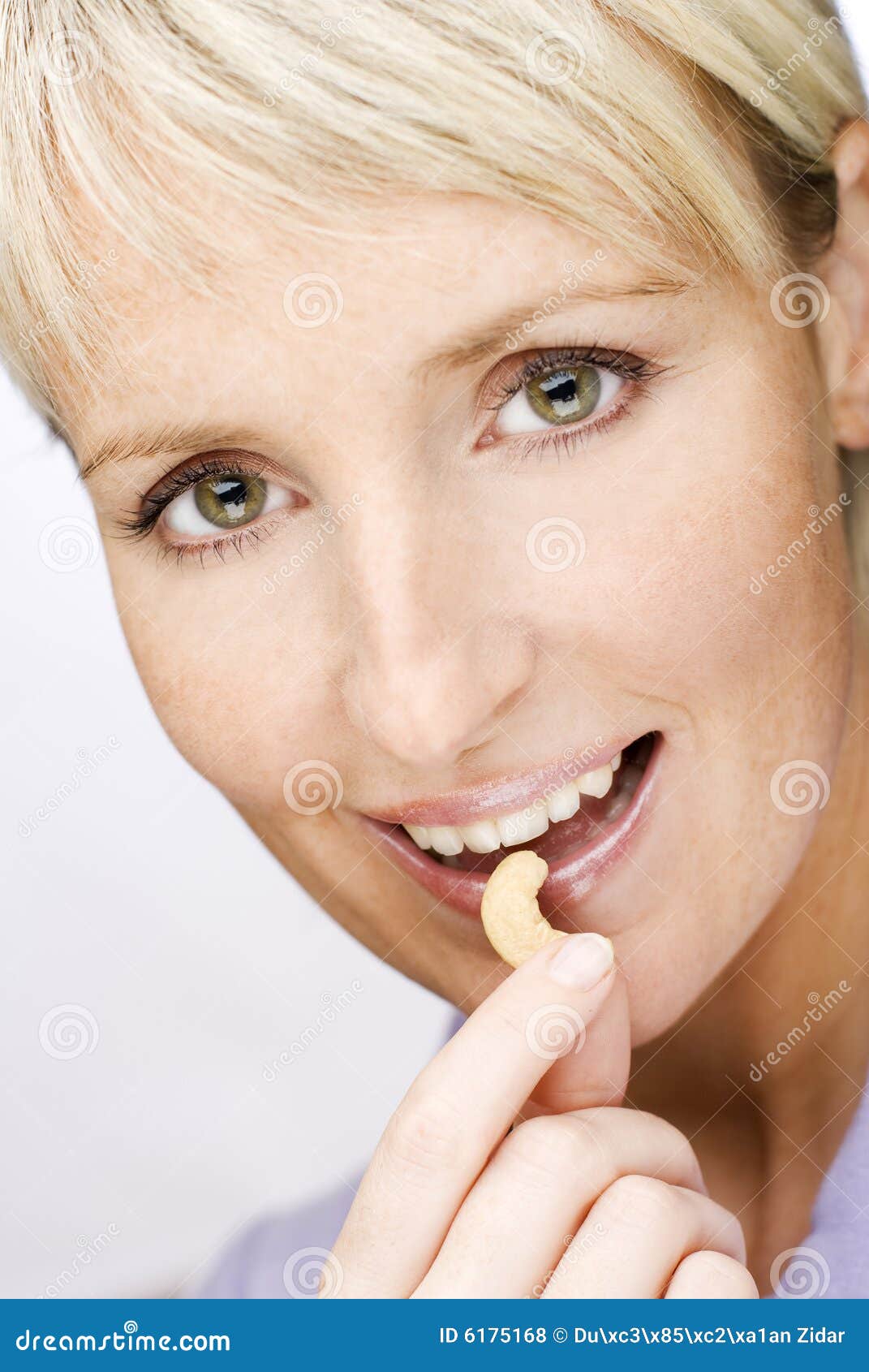 Nuts stock photo. Image of caucasian, young, food, pretty - 6175168