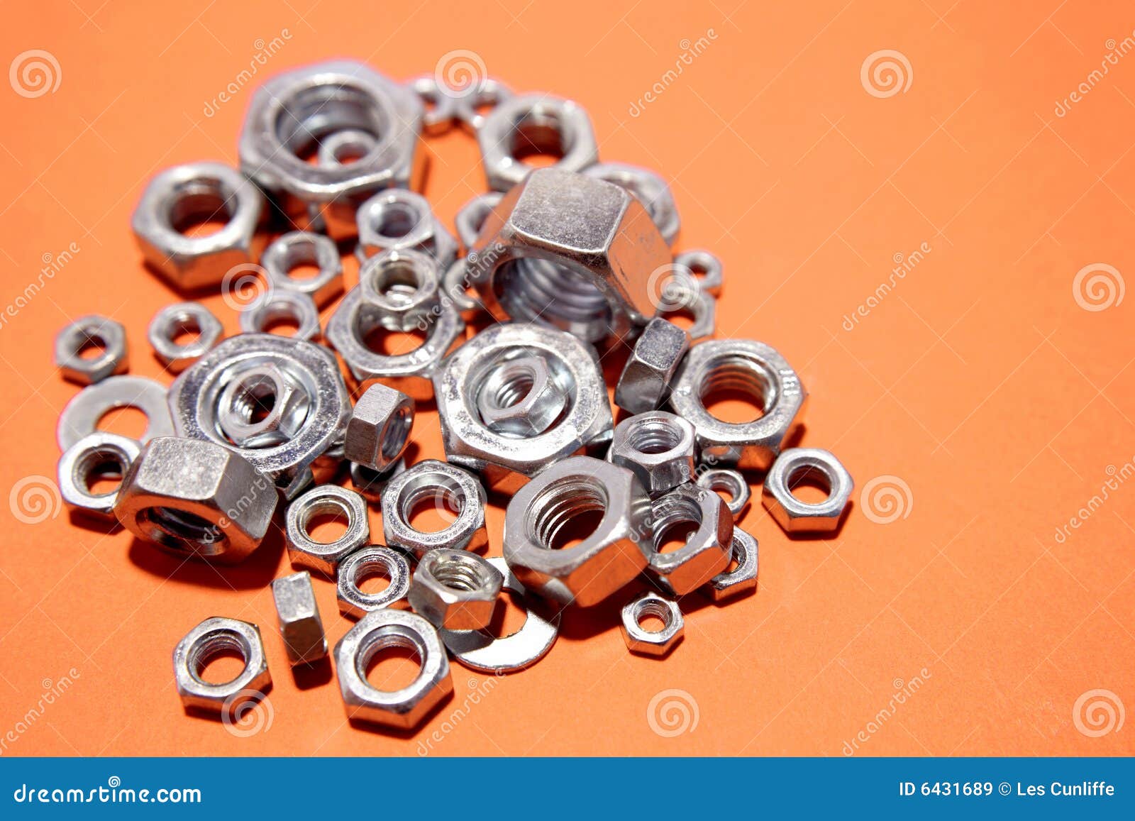 Nuts stock image. Image of steel, sizes, metal, still - 6431689