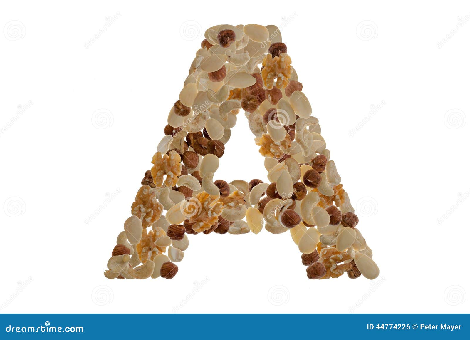 Nuts Alphabet Royalty-Free Stock Photography | CartoonDealer.com #44774225
