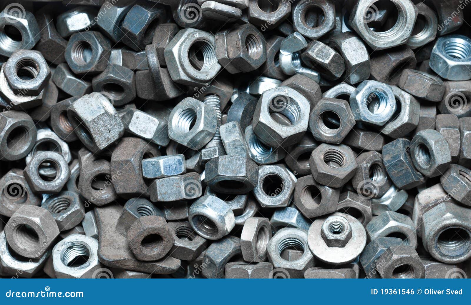 Nuts as a texture stock photo. Image of iron, chrome - 19361546