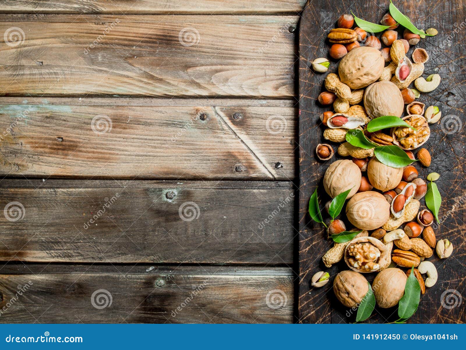 Nuts Background. Different Range of Natural Nuts Stock Photo - Image of ...