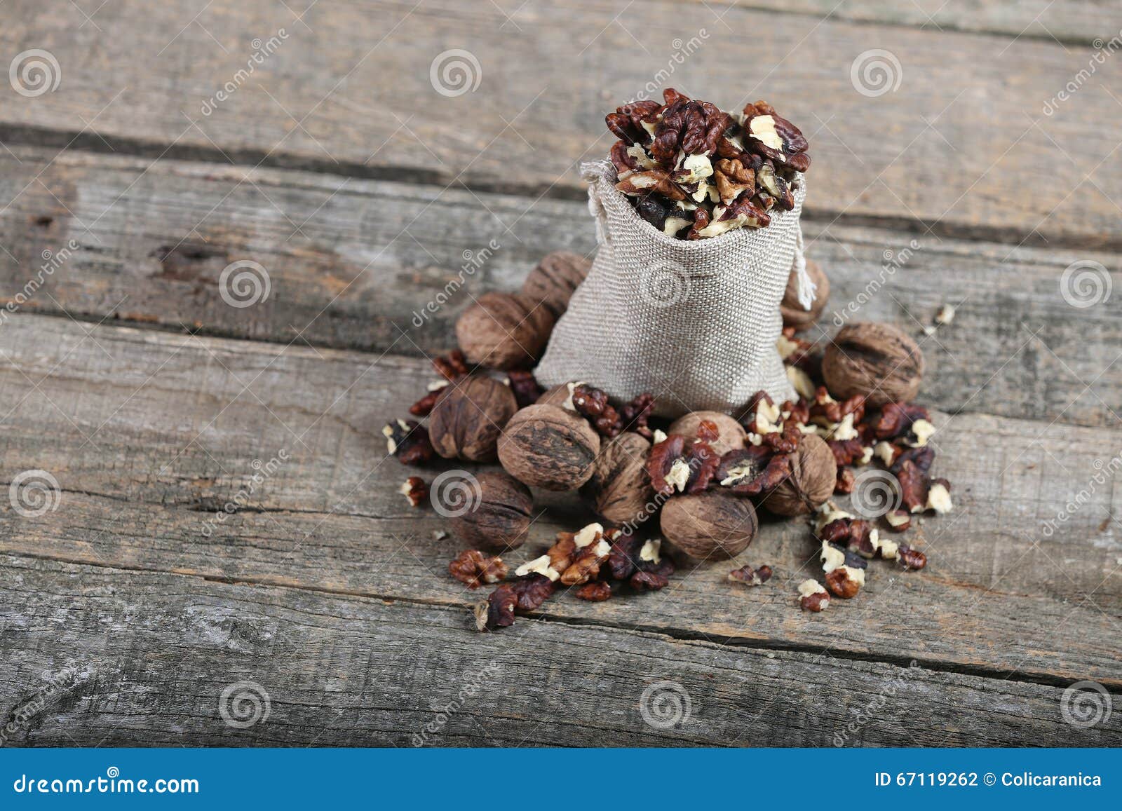 Nuts in a bag stock photo. Image of fruit, sack, ingredients - 67119262