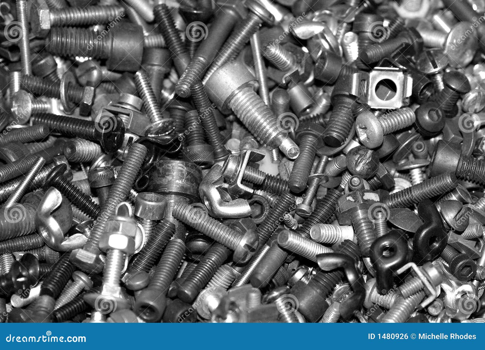 Nuts and Bolts stock photo. Image of screws, pile, nuts - 1480926