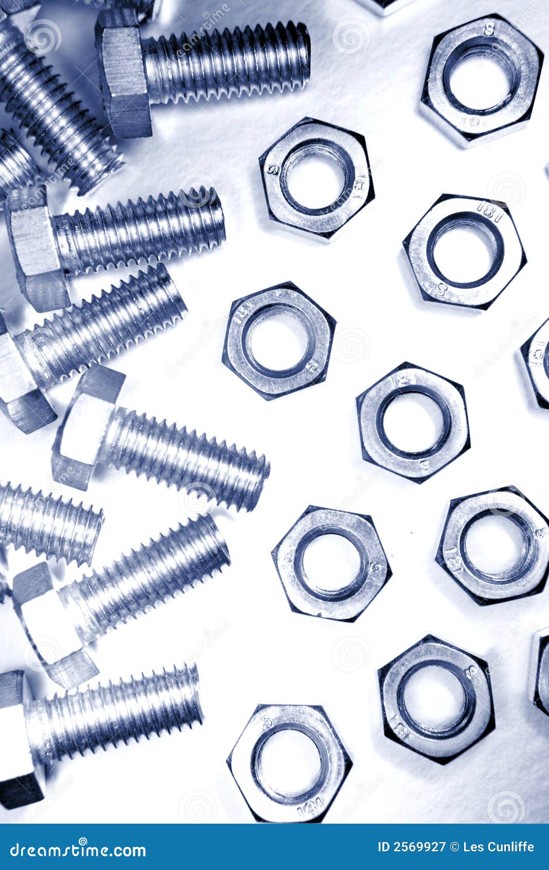 Nuts and bolts stock image. Image of closeup, threads - 2569927