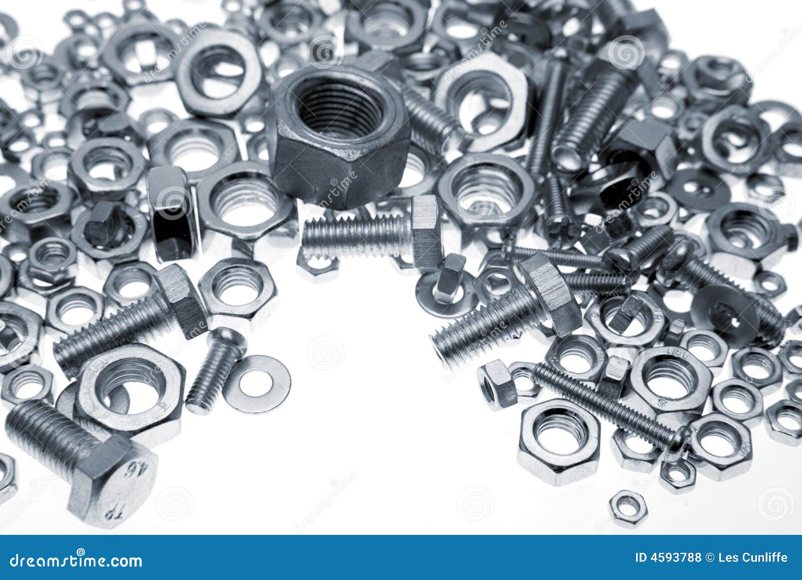 Nuts and bolts stock photo. Image of fasteners, fasten - 4593788