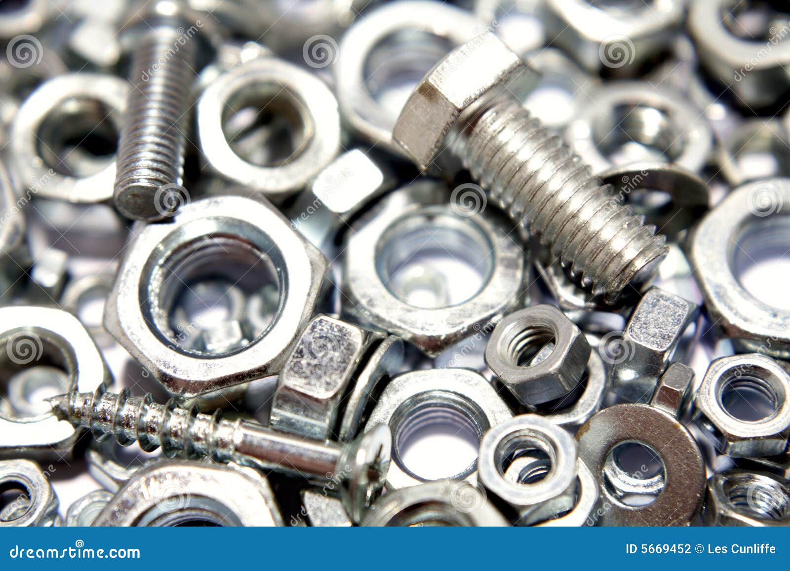 Nuts and bolts stock photo. Image of steel, hardware, indoors - 5669452