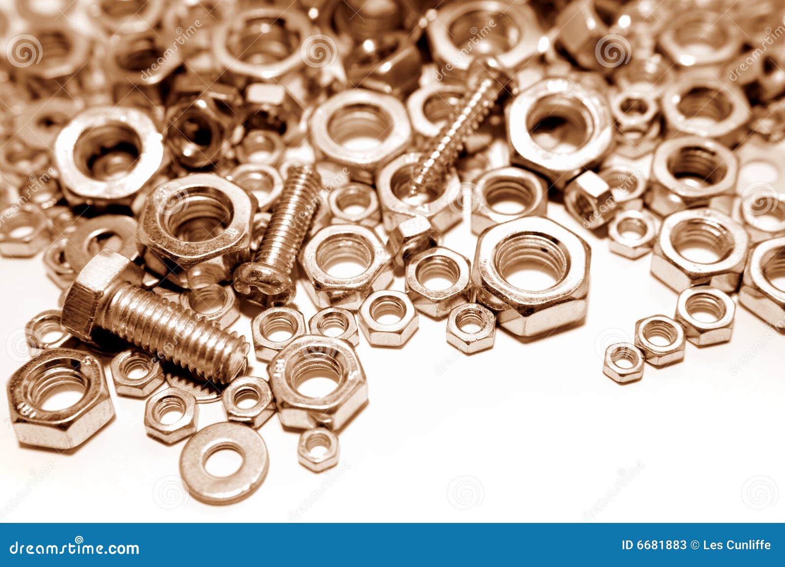 Nuts and bolts stock image. Image of indoors, build, tighten - 6681883