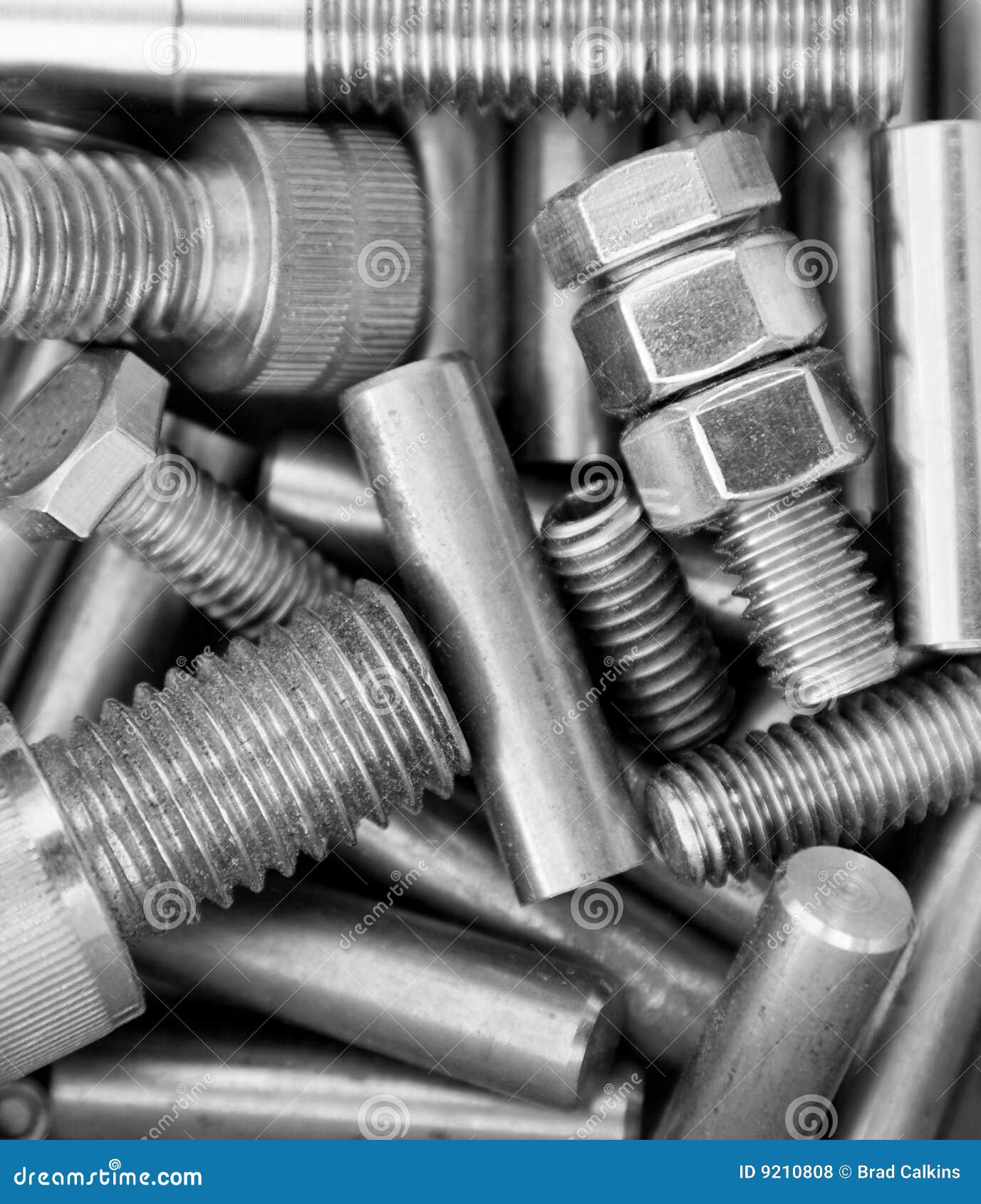Nuts and bolts stock photo. Image of machine, bolt, machined - 9210808