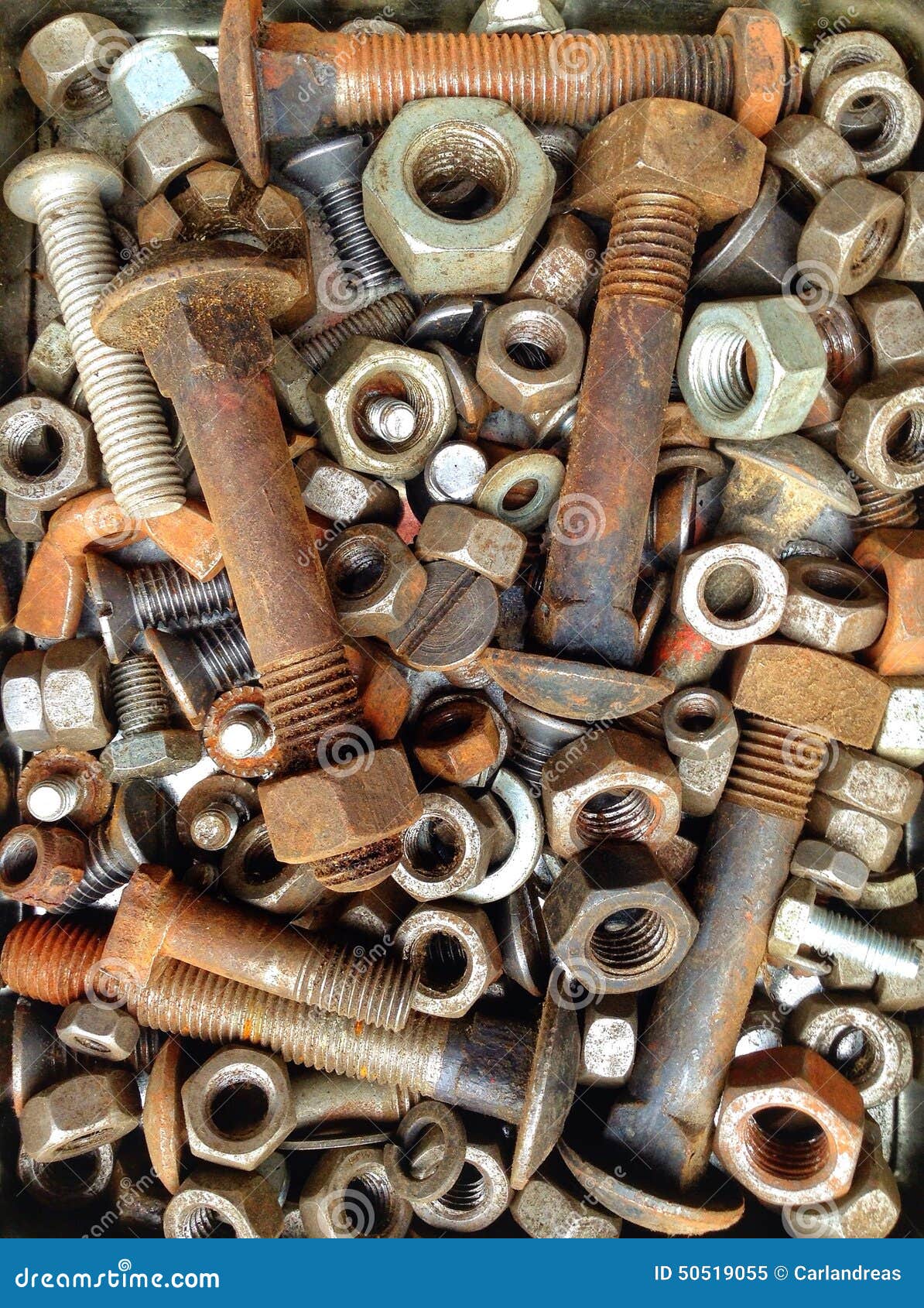 Nuts and bolts stock image. Image of assortment, fasteners - 50519055