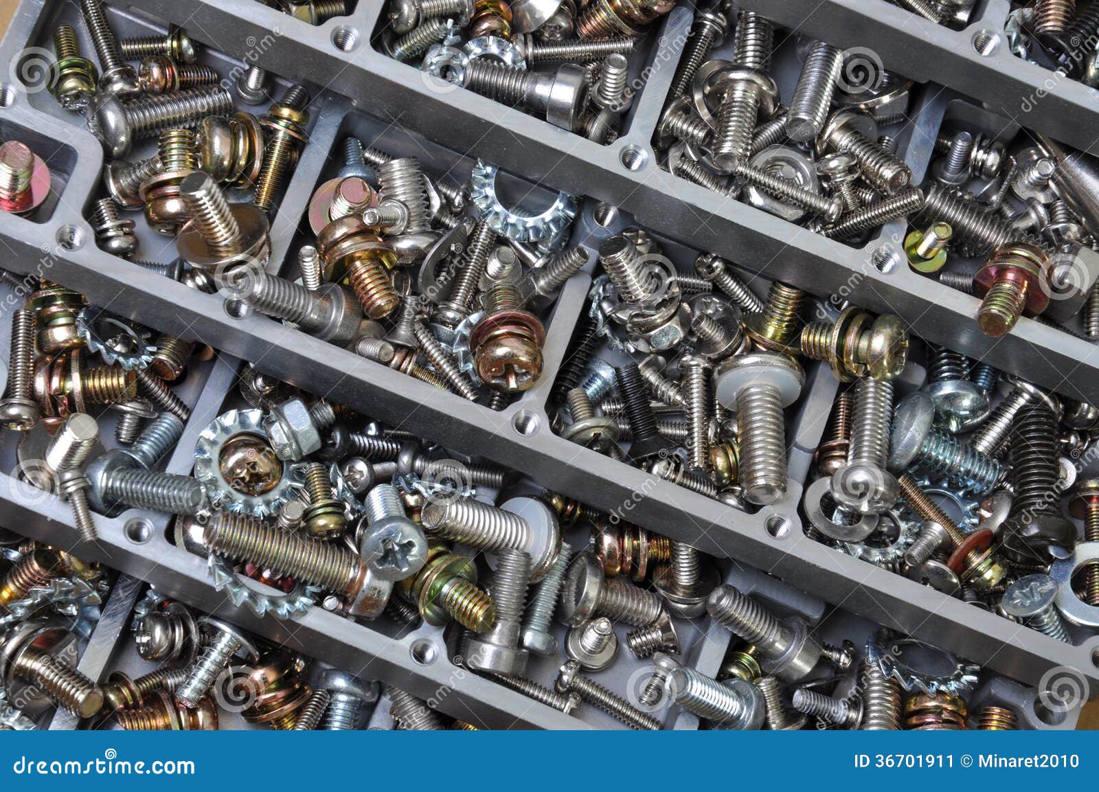 Nuts and Bolts Components for Mounting Stock Image - Image of iron ...