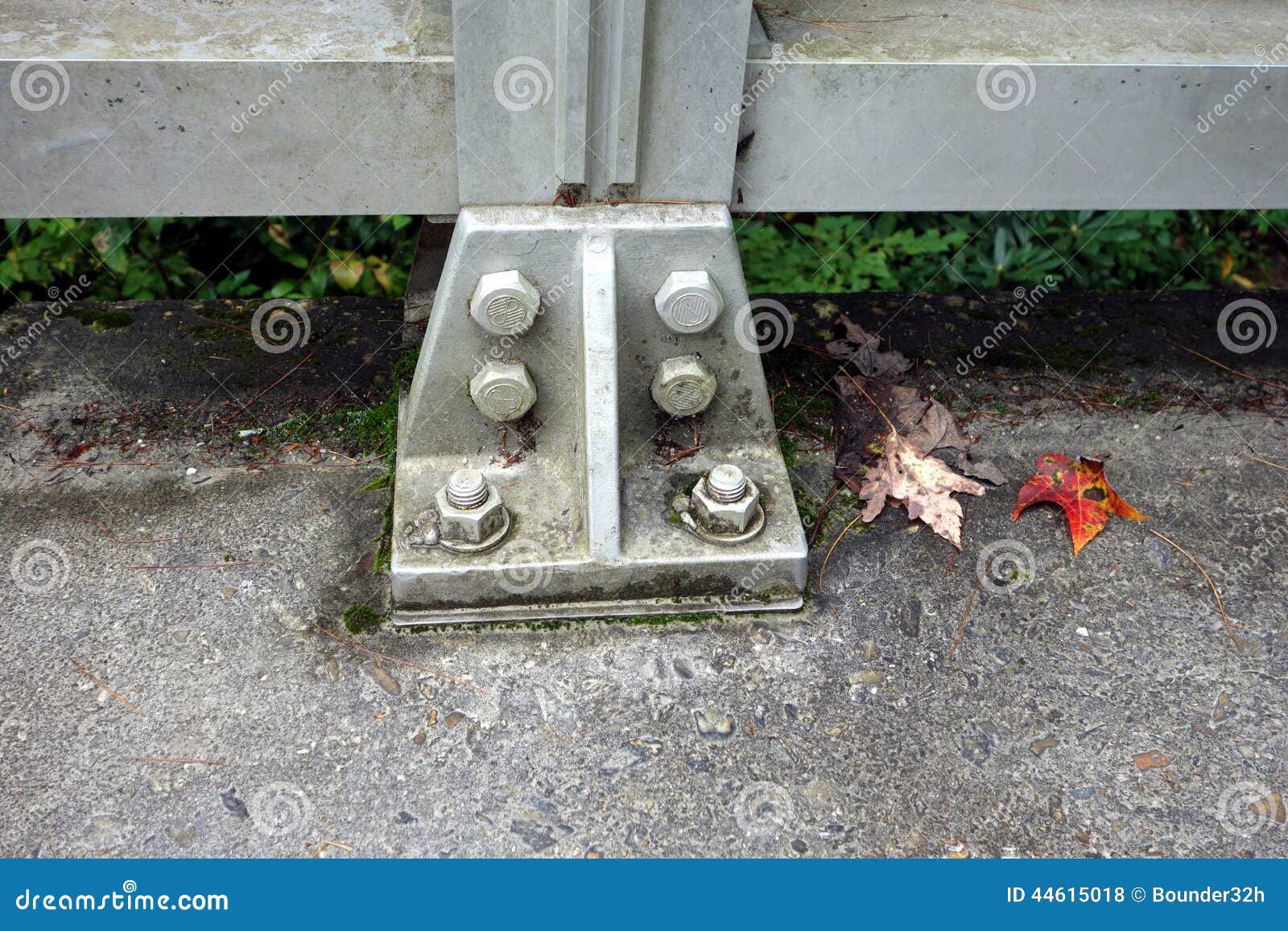 Nuts and Bolts Fastened To Concrete Stock Photo - Image of nuts, bridge ...