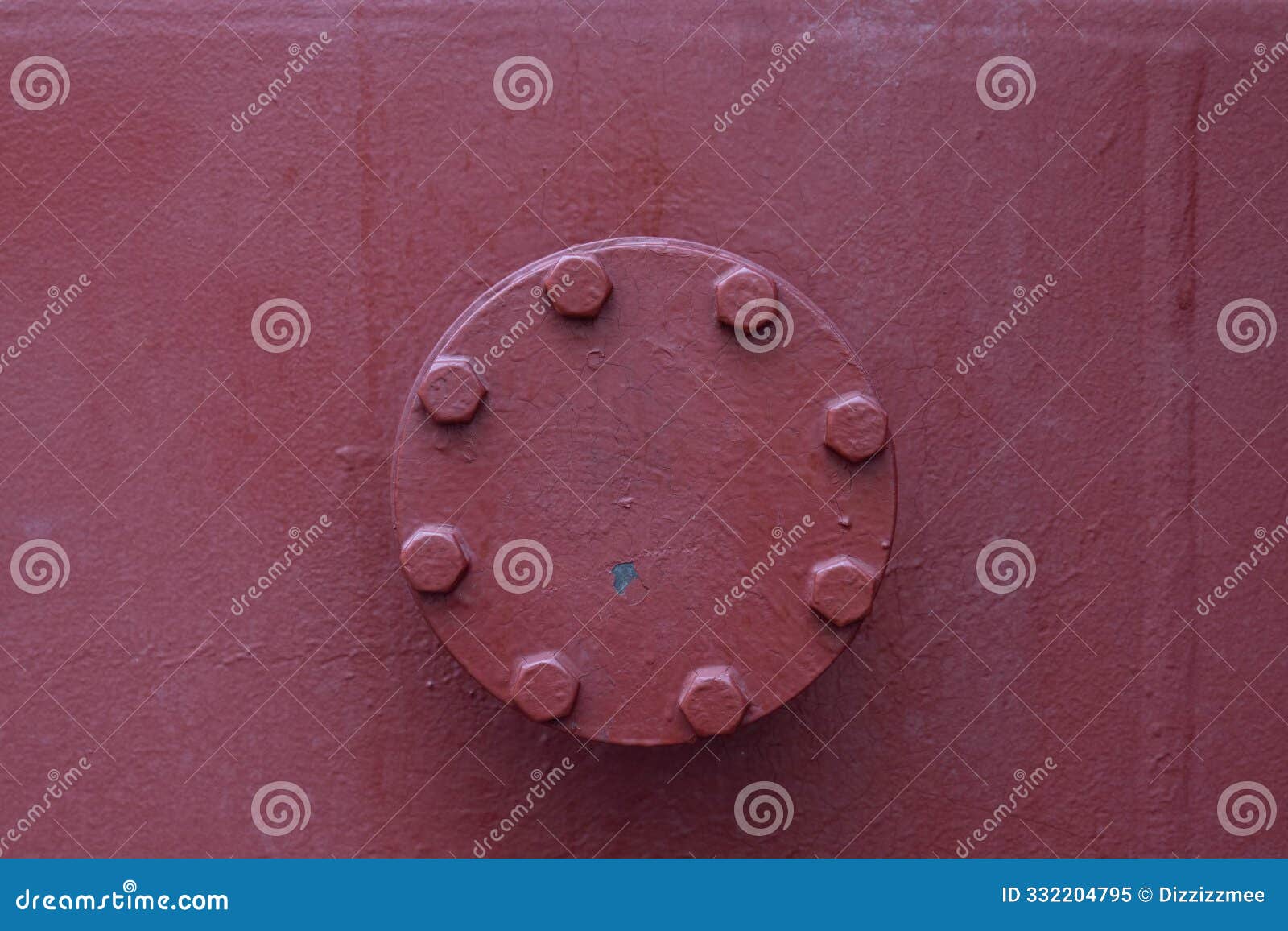 Close Up Nuts and Bolts in Red Stock Image - Image of closeup, site ...