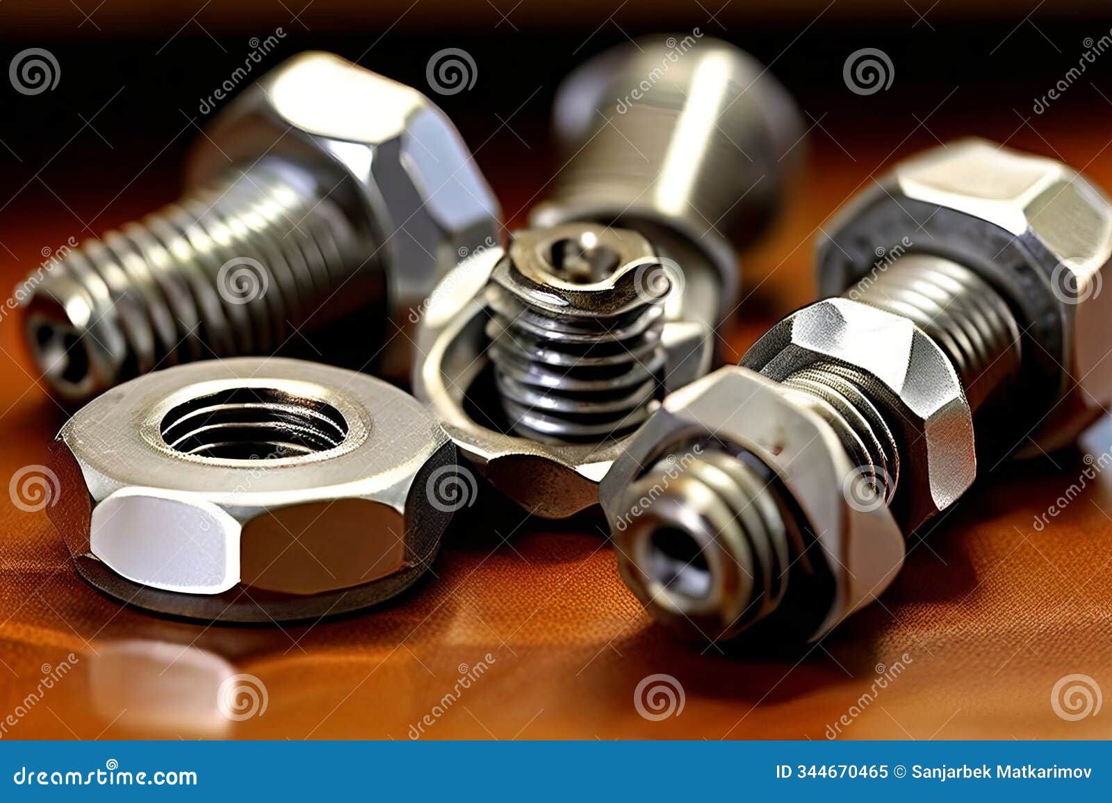 Nuts And Bolts Threaded Fasteners Used To Join Objects Royalty-Free ...