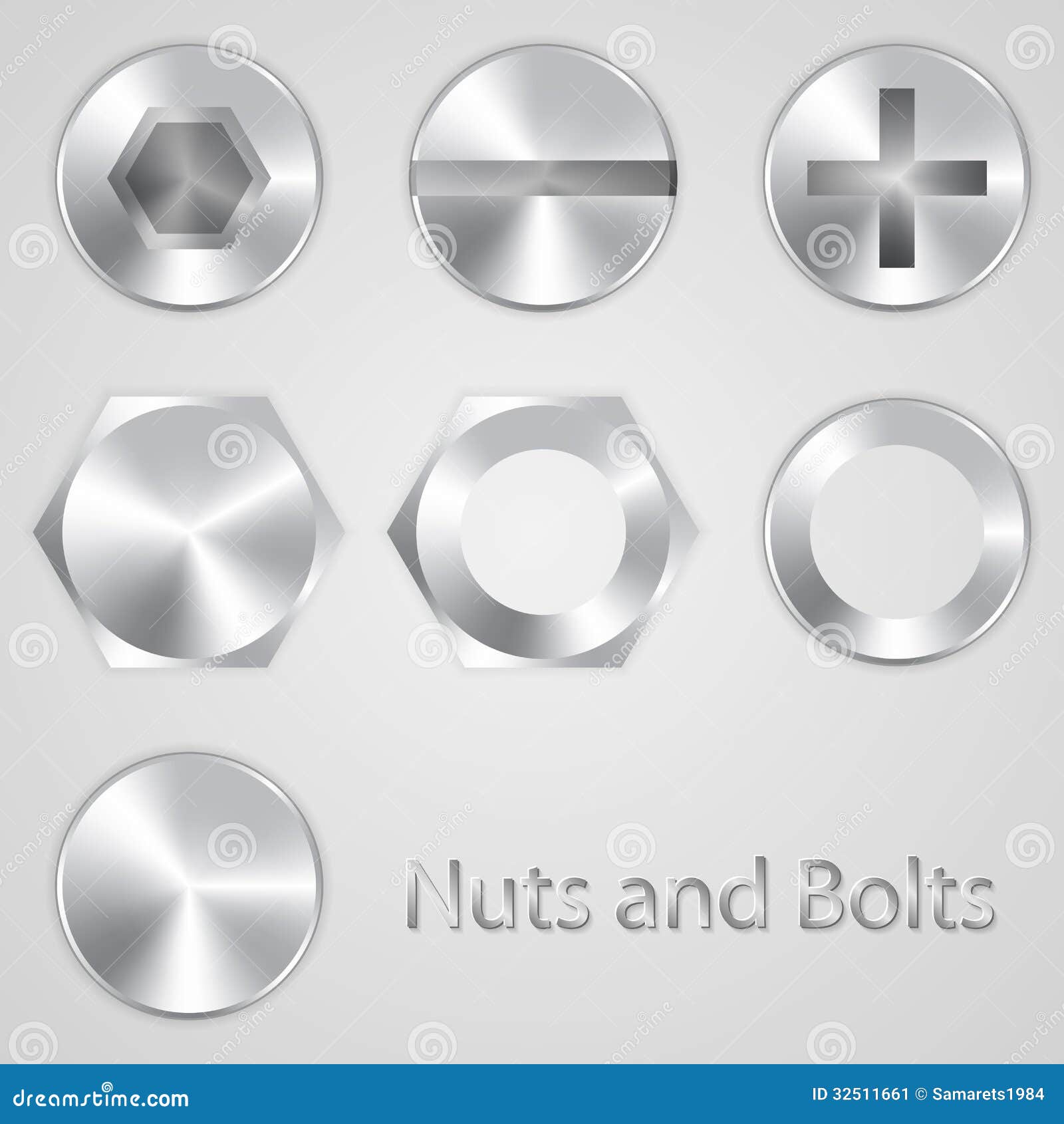 Nuts And Bolts Cartoon Vector | CartoonDealer.com #32511661