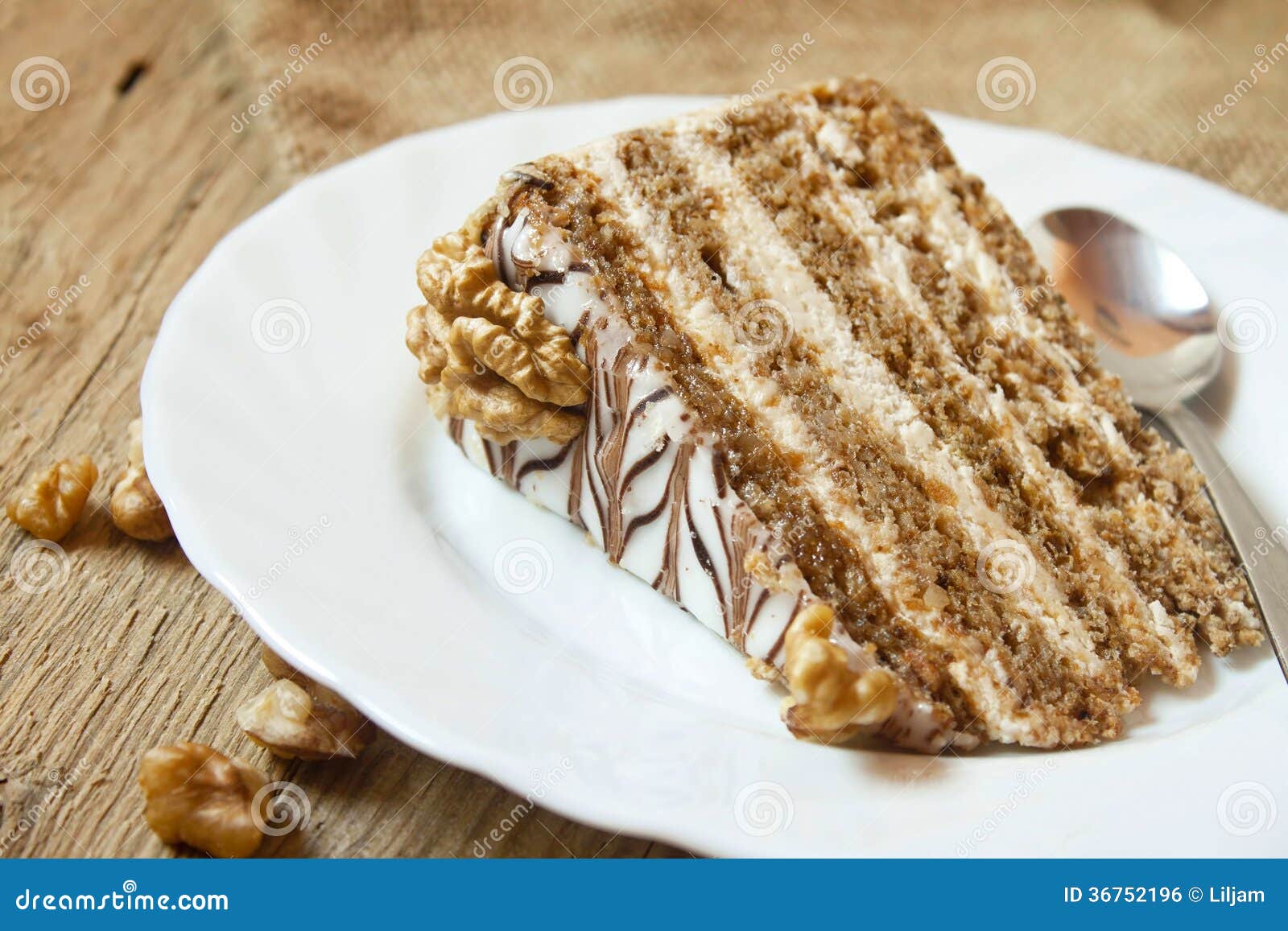 Nuts Cake stock photo. Image of nuts, fresh, gourmet - 36752196