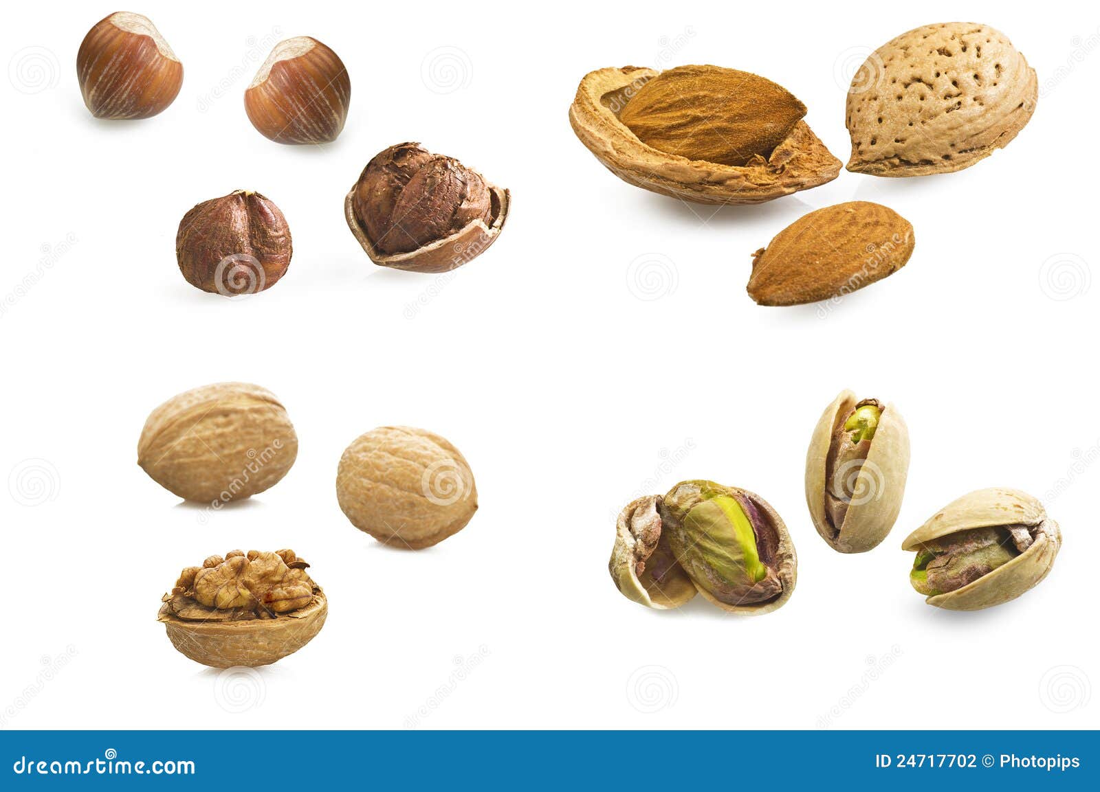 Nuts,collage stock photo. Image of almond, food, closeup - 24717702