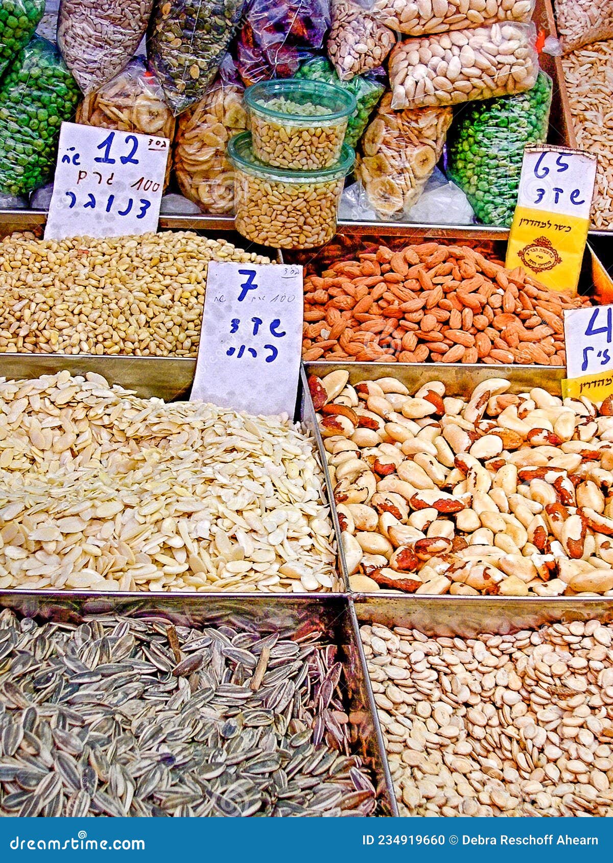 Nuts and Dried Fruit at an Jerusalem Market Israel Editorial Image ...
