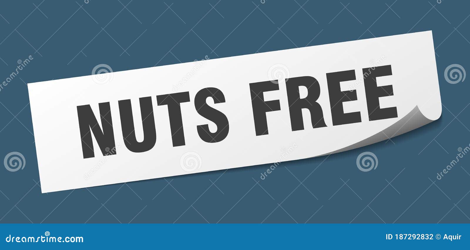 Nuts Free Sticker. Nuts Free Square Isolated Sign Stock Vector ...