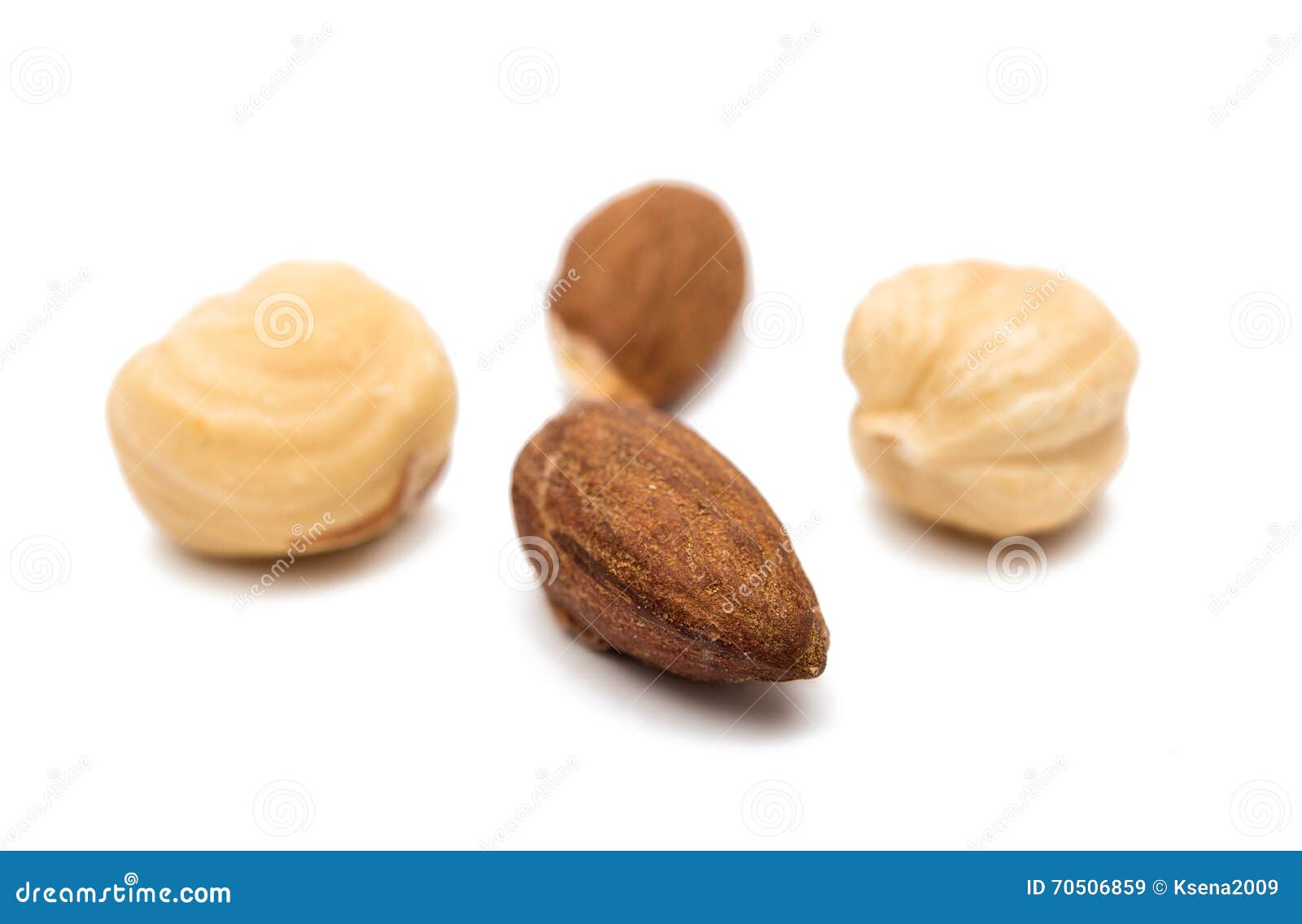 Nuts isolated stock image. Image of almond, walnuts, mixed - 70506859