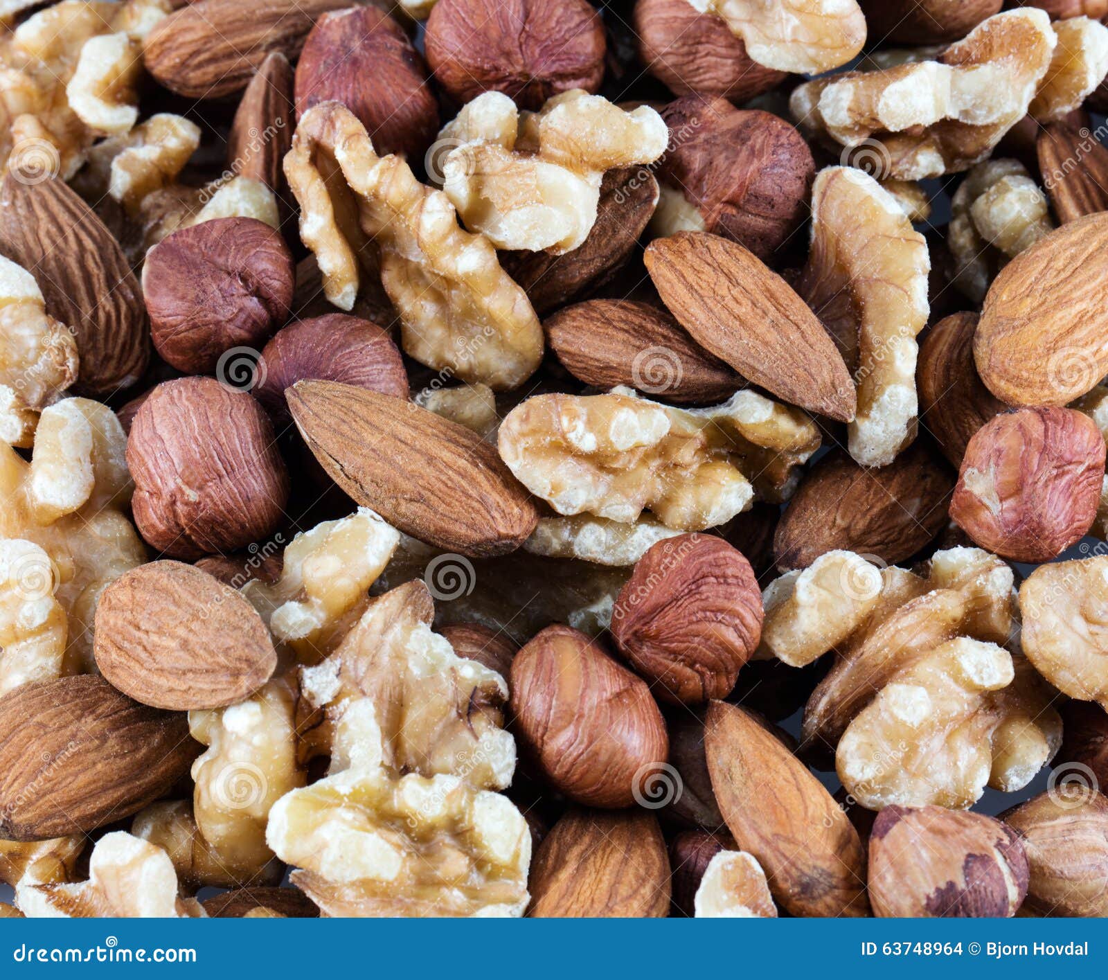 Nuts mixed stock photo. Image of healthy, dried, ingredient - 63748964