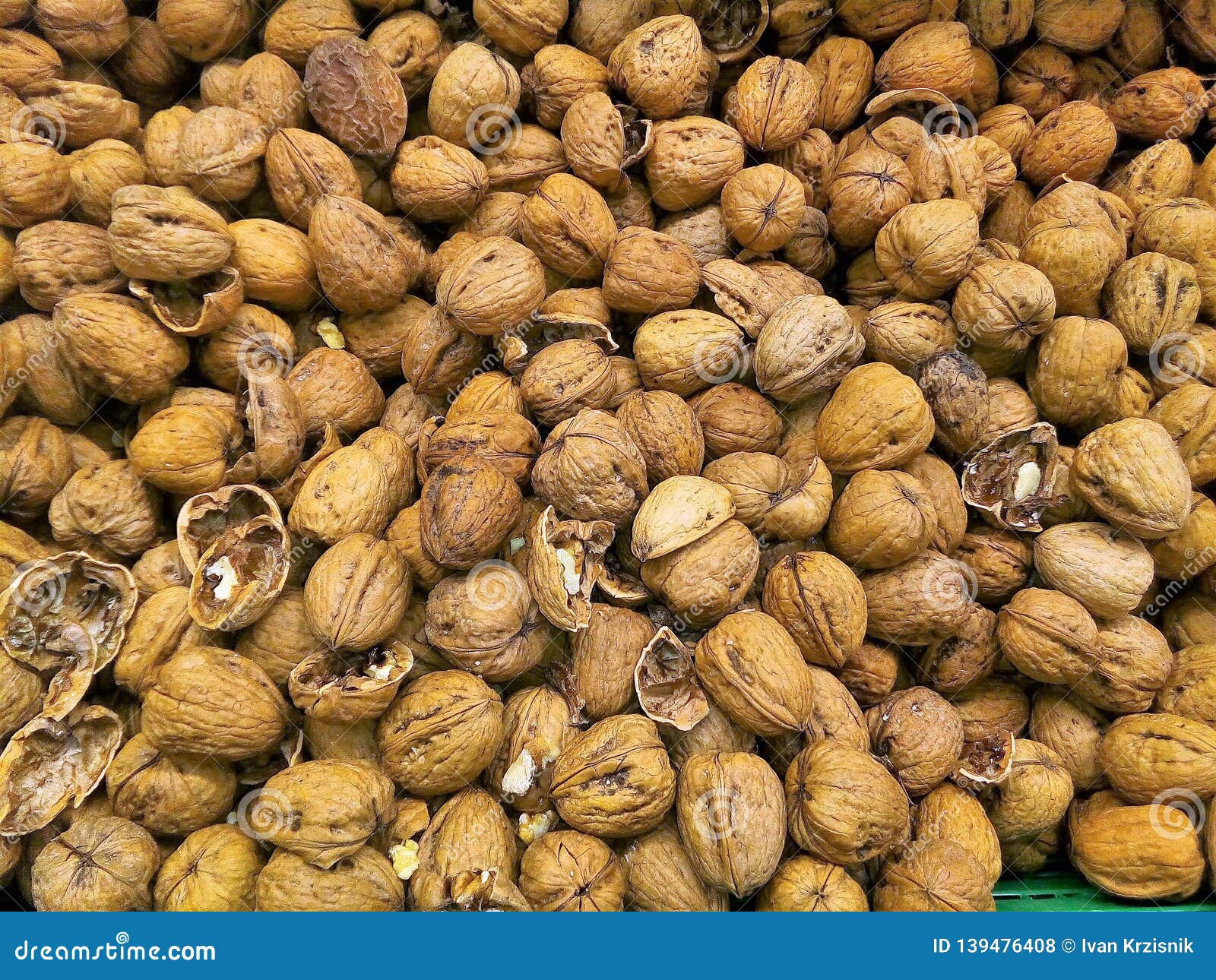 Nuts are Most of the Whole Shell and No Shell Stock Photo - Image of ...