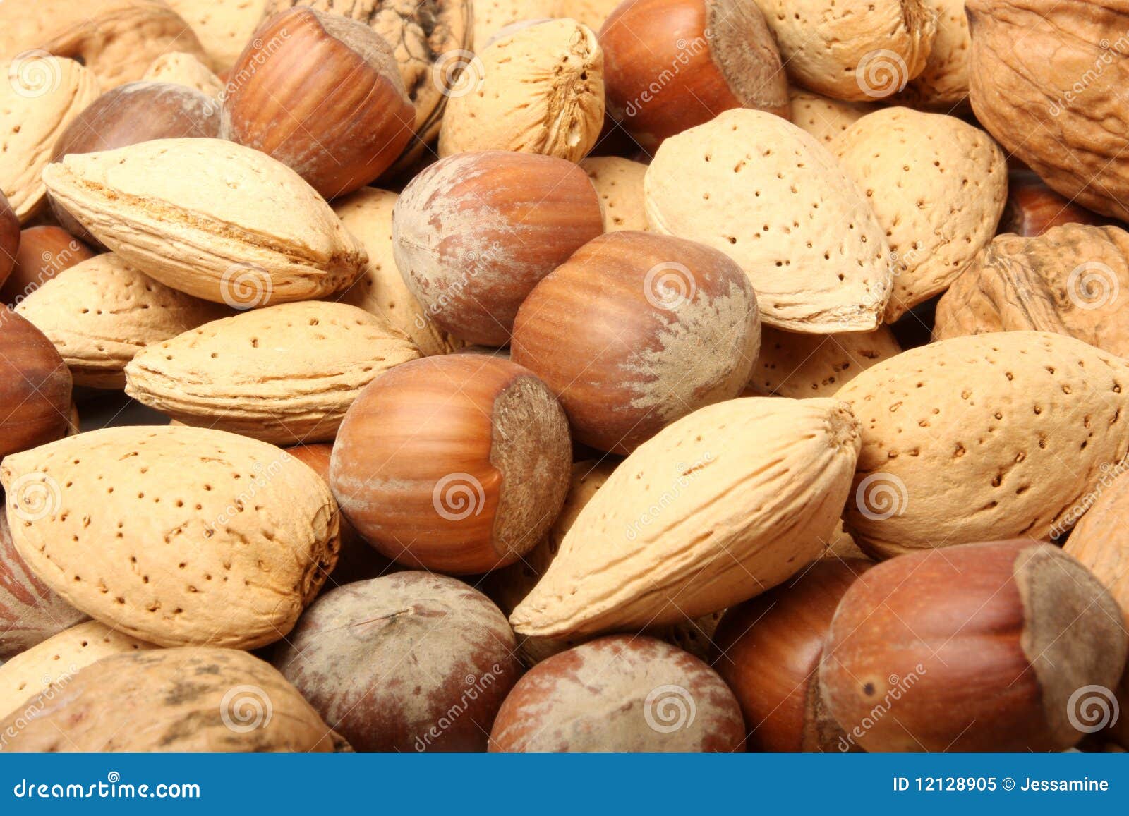 Nuts in nutshells stock image. Image of selection, natural - 12128905