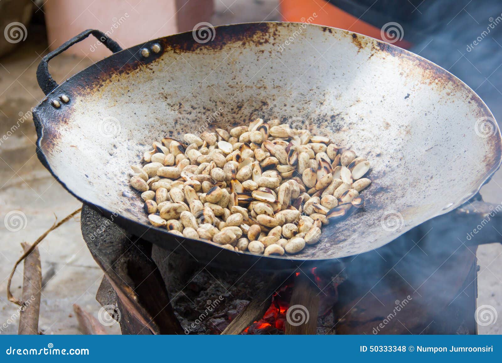 Nuts on pan stock photo. Image of edible, black, alternative - 50333348