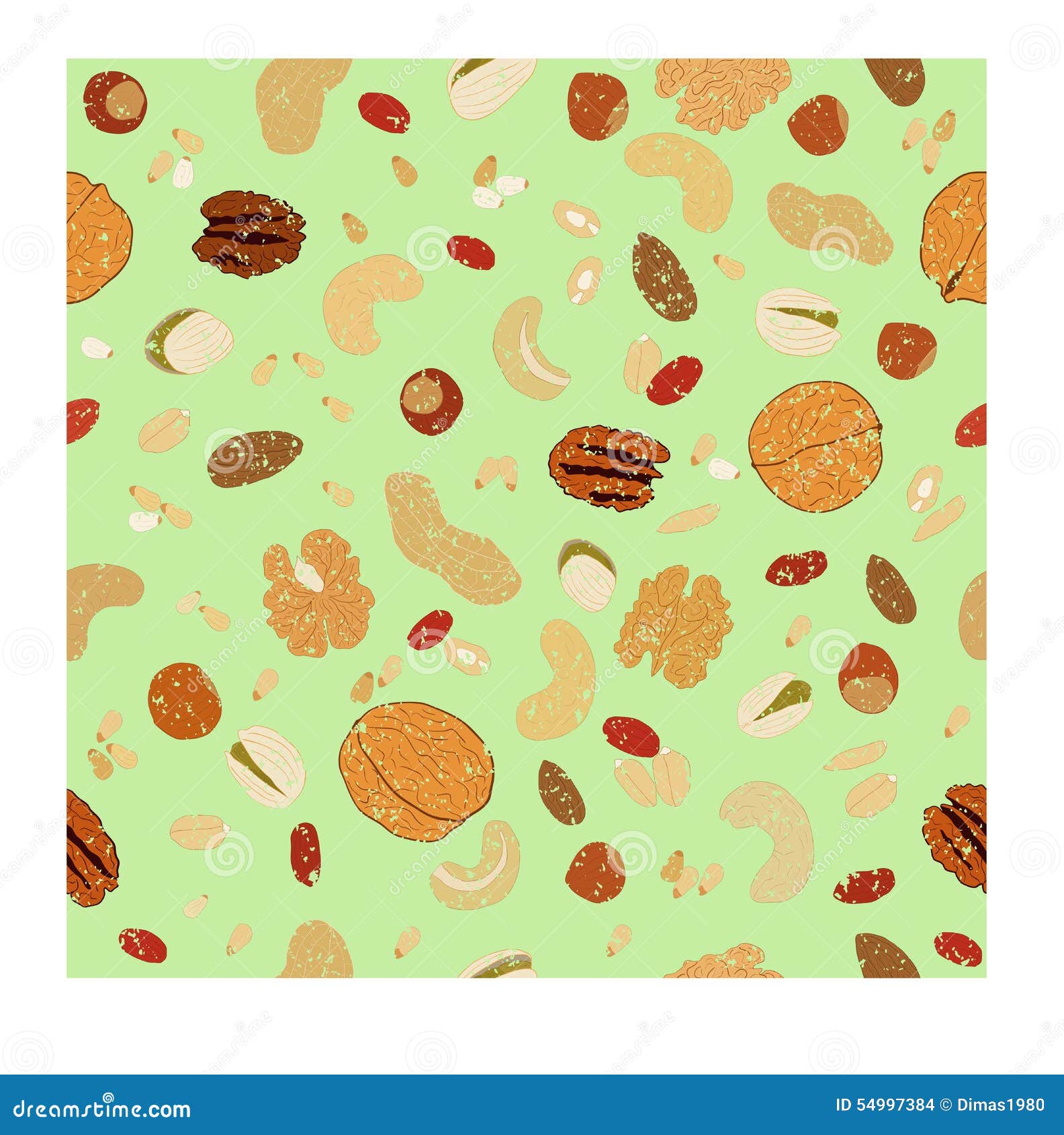 Nuts pattern stock illustration. Illustration of natural - 54997384