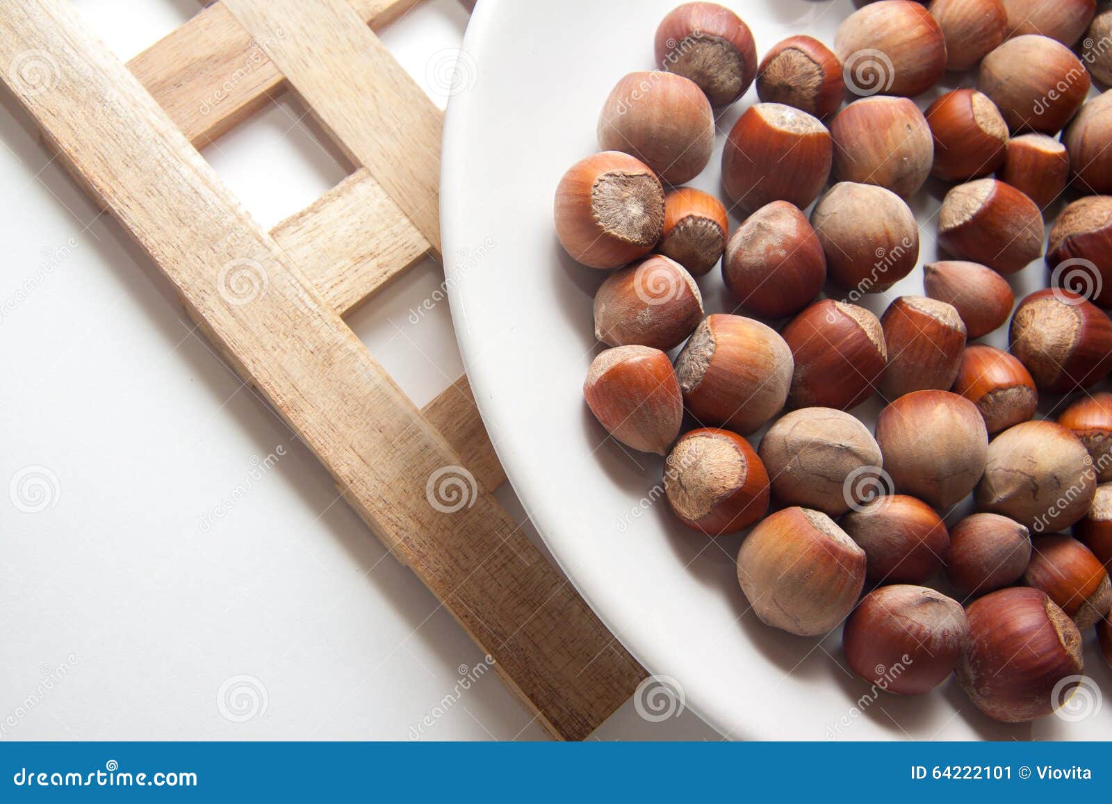 Nuts on plate stock image. Image of nazel, fall, harvest - 64222101
