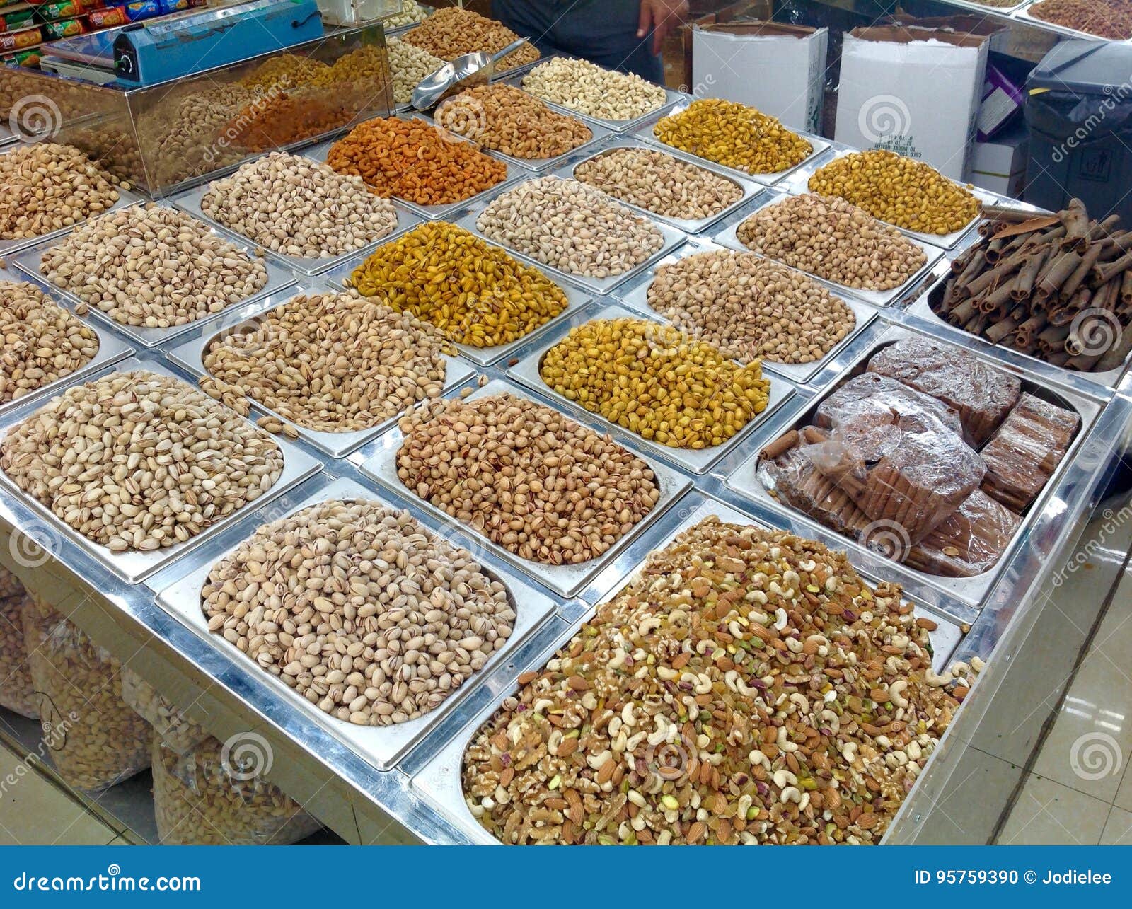 Nuts and Seeds in Market in Dubai Stock Photo - Image of marketplace ...