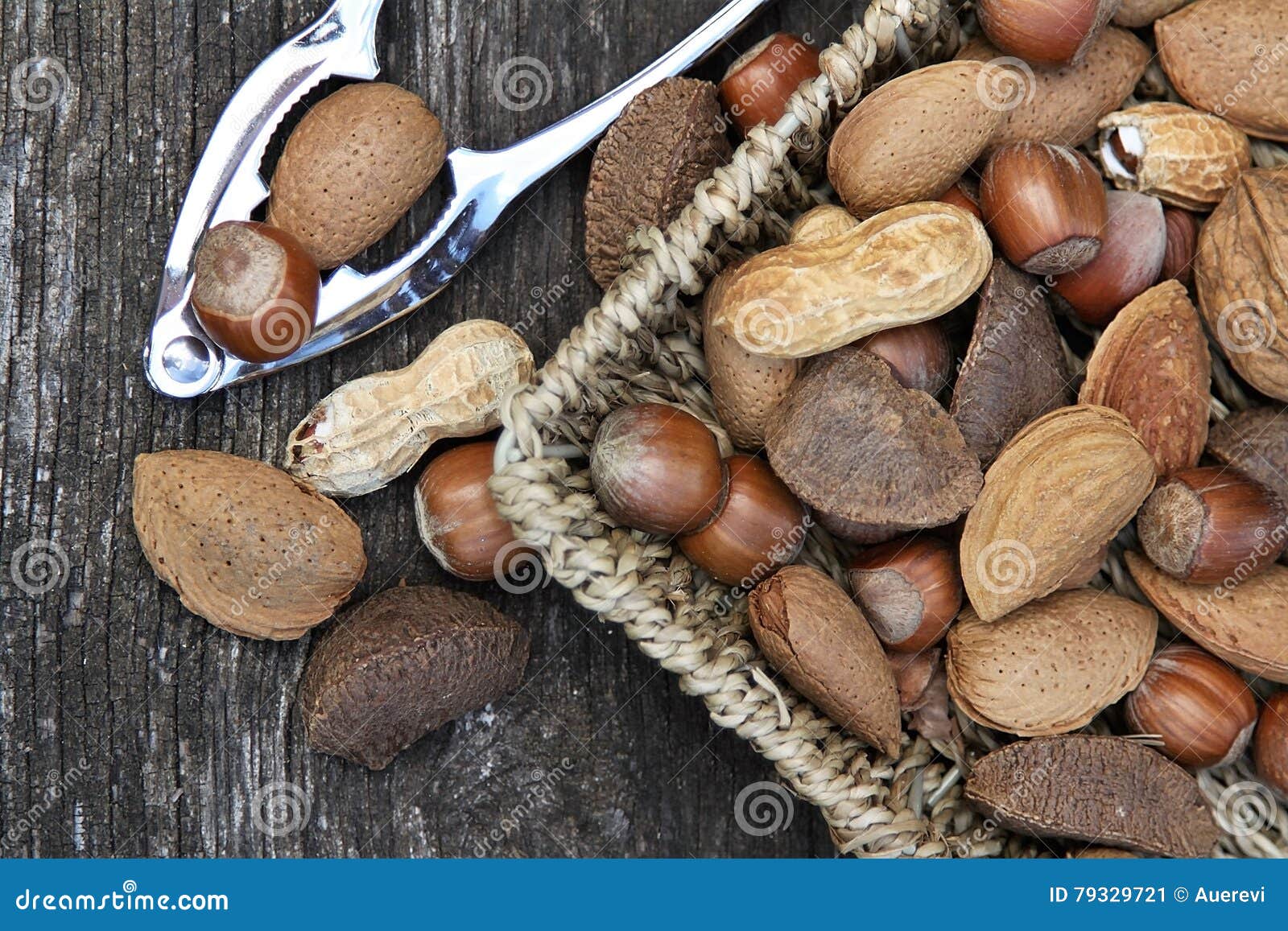 Nuts on the Table with Nut-cracker Stock Image - Image of healthy ...