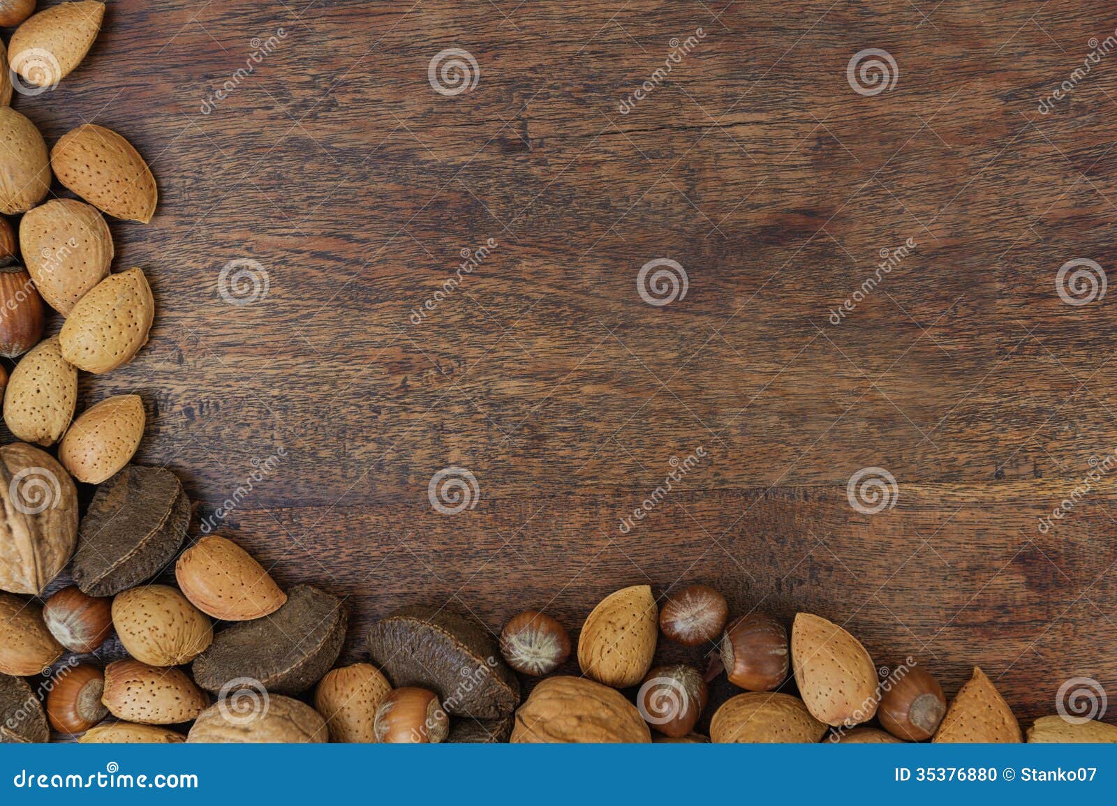 Nuts on a table stock photo. Image of fruit, board, dried - 35376880