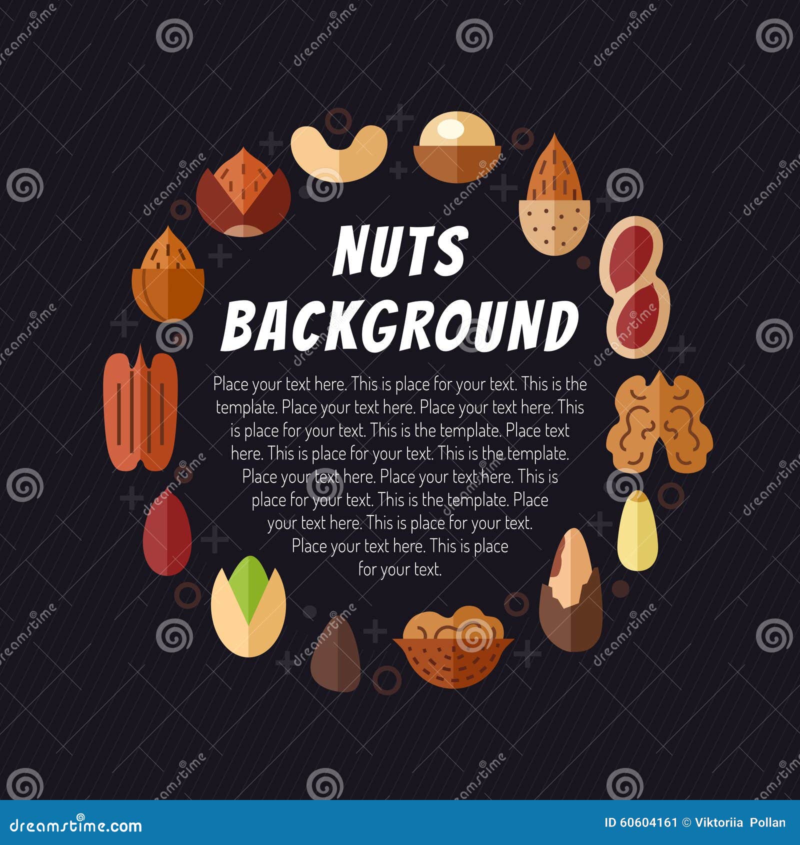 Nuts Vector Vintage Frame Illustration. Hand Drawn Engraved Food ...