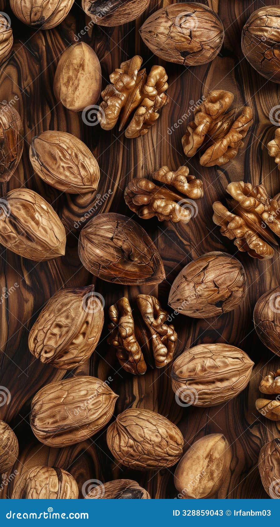 Nutty Delight. Natural Textures and Organic Pattern Concept Stock Image ...