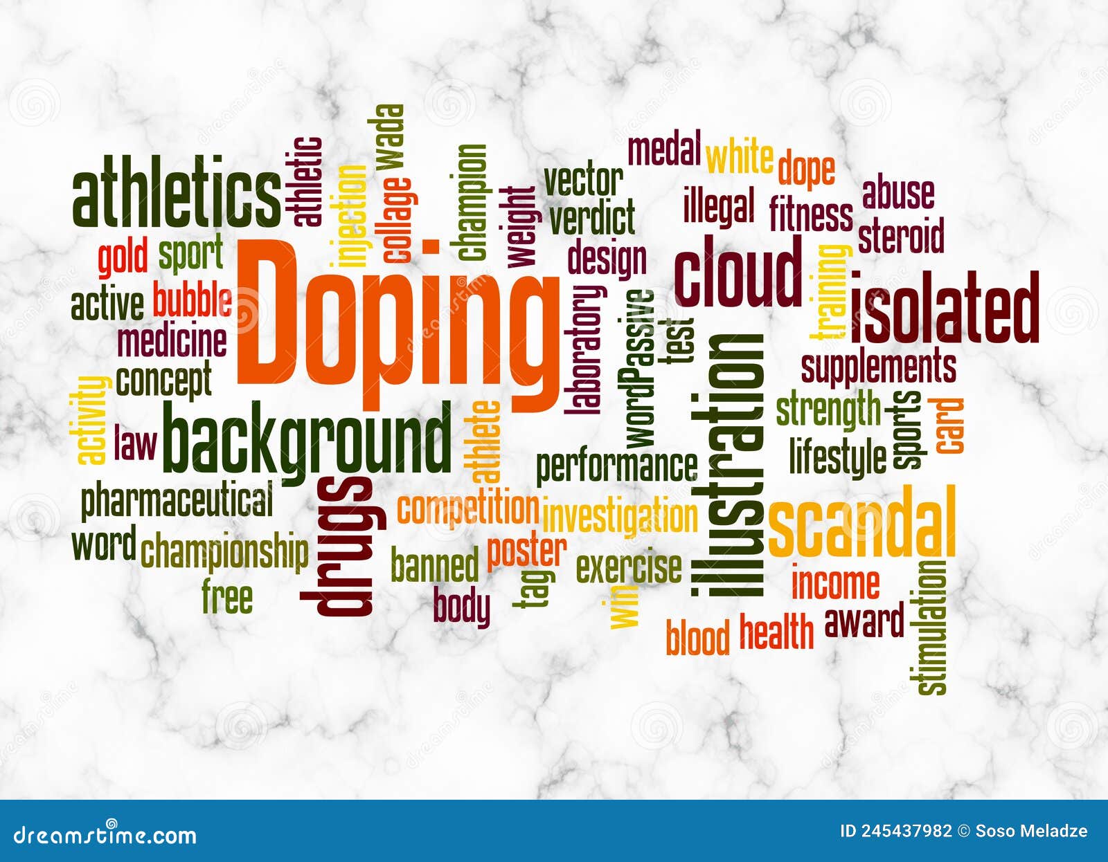 Nuvem De Palavras Com Conceito De Doping Criar Somente Com Texto ...