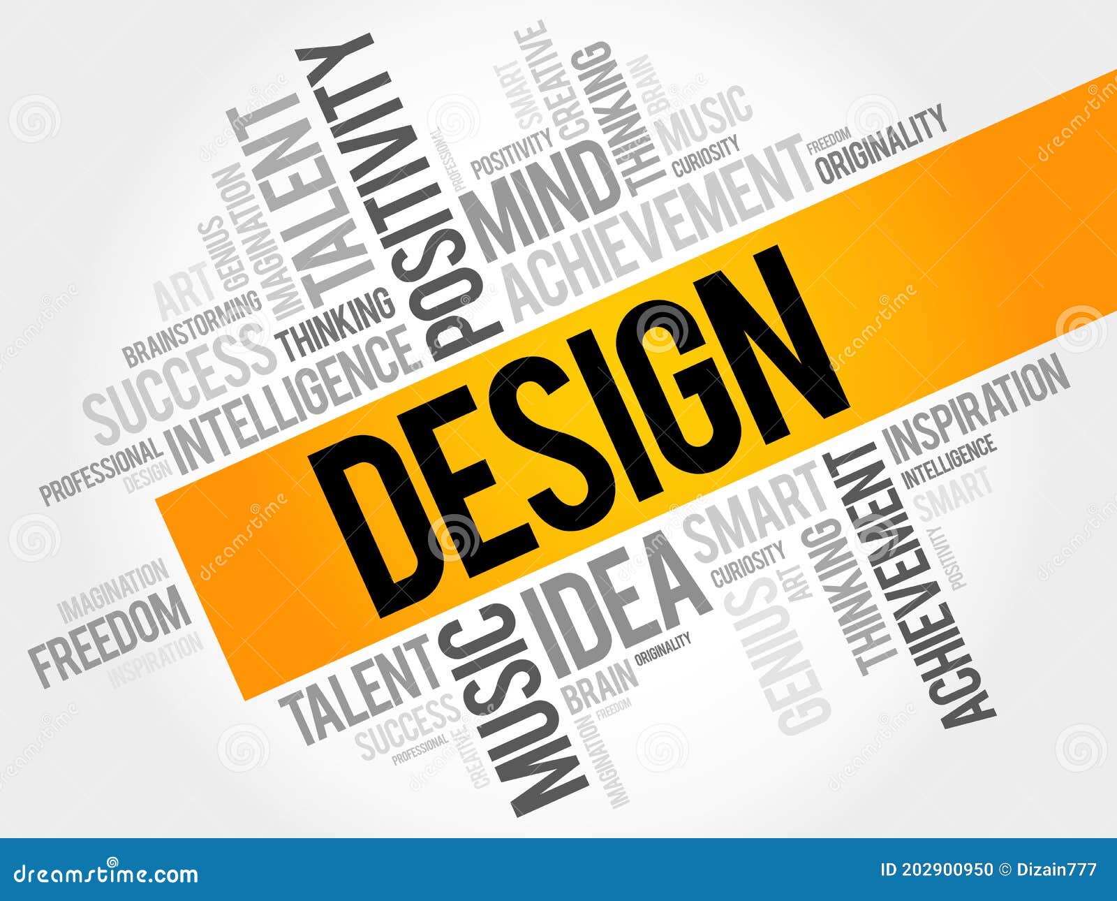 Nuvem De Palavras De Design Ilustração Stock - Ilustração de inovar ...