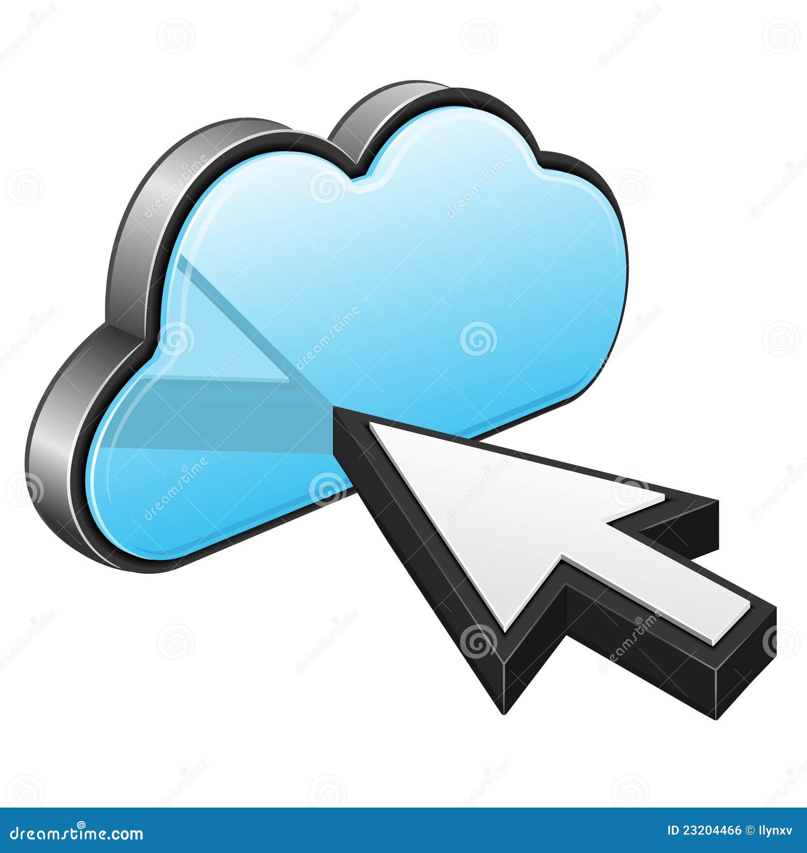 Nuvem do Internet ilustração do vetor. Ilustração de computador - 23204466