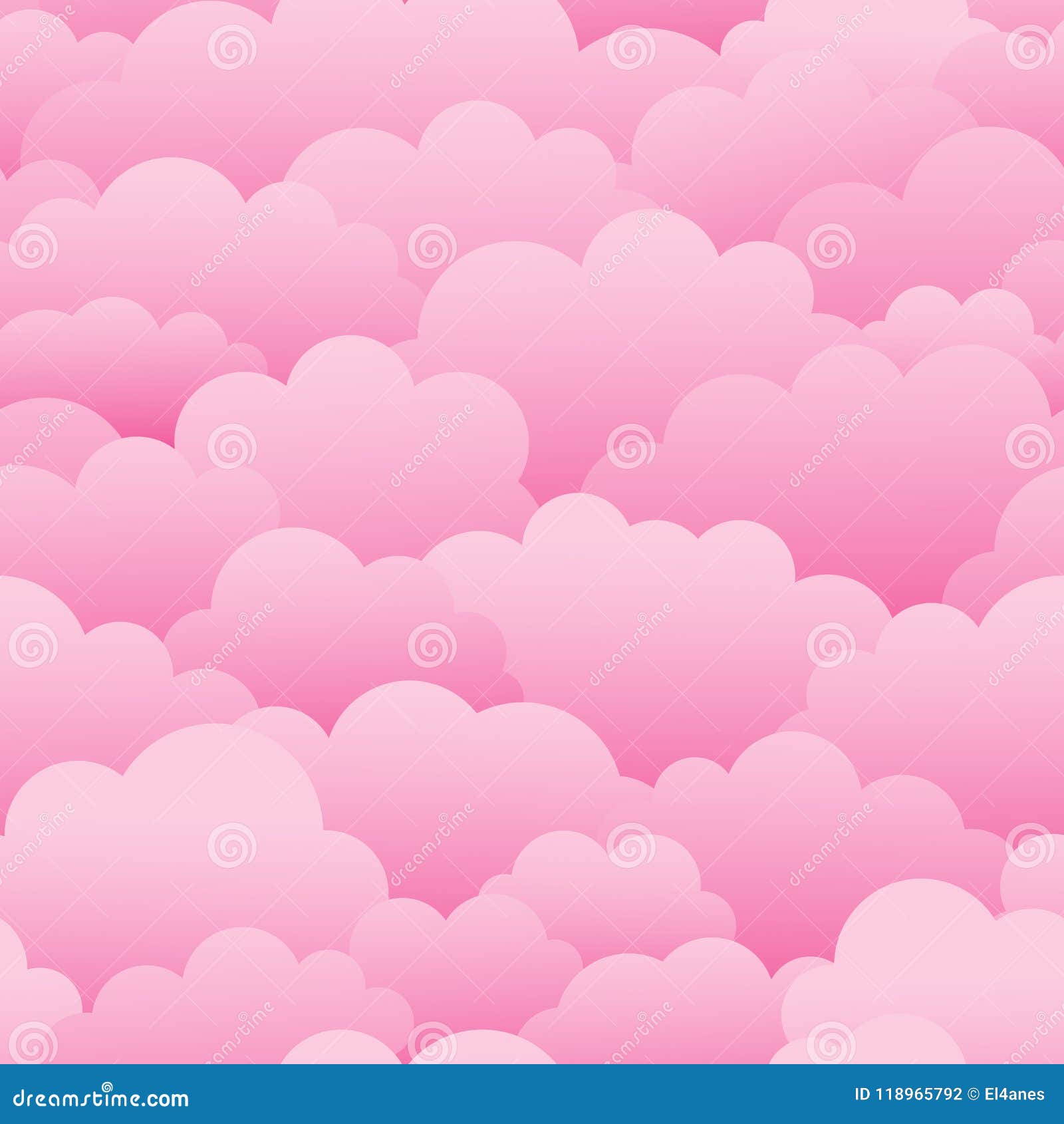 Nuvens Cor-de-rosa Ilustração Do Vetor Ilustração do Vetor - Ilustração ...