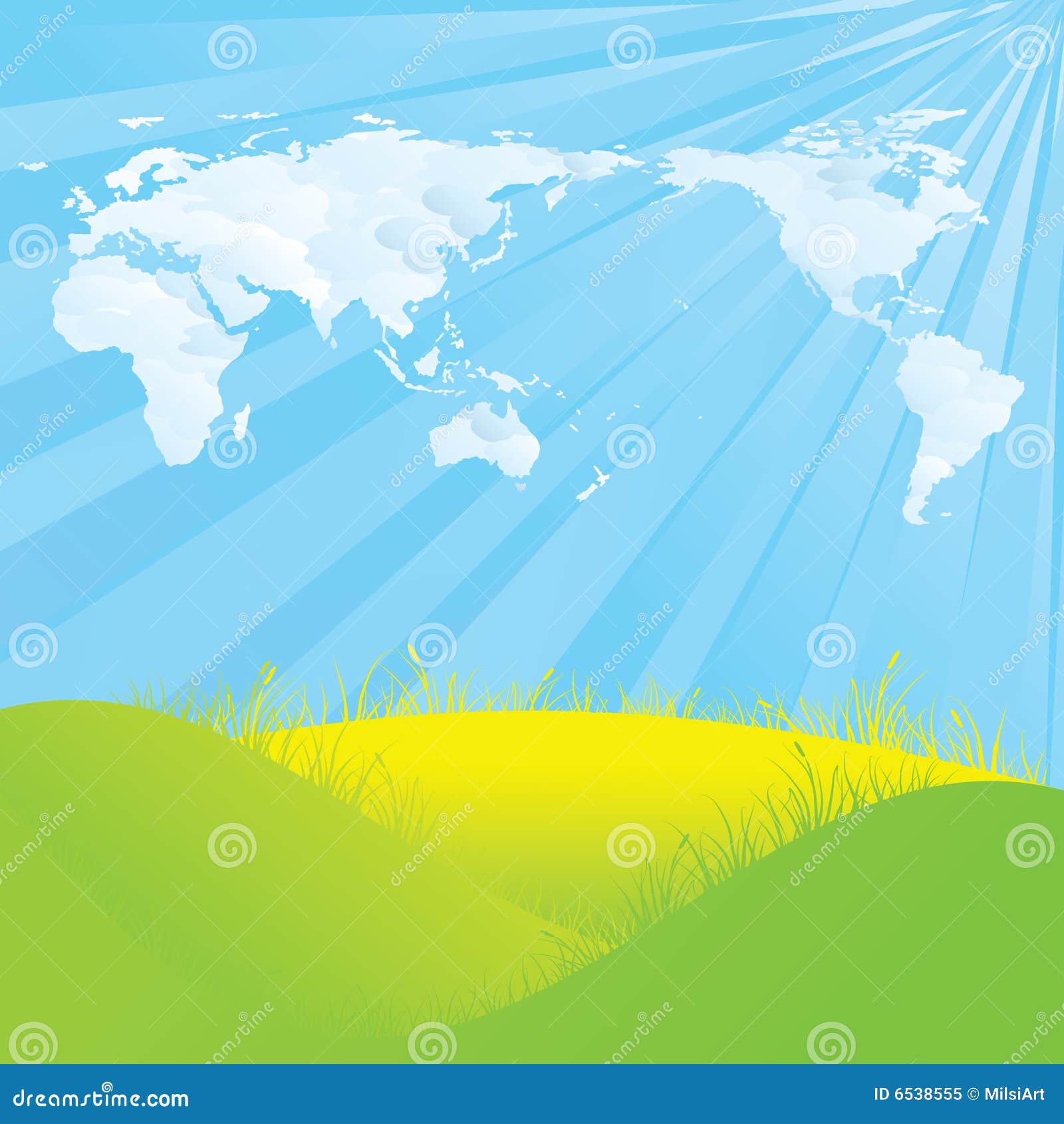 Nuvens Dadas Forma Do Mapa De Mundo Ilustração do Vetor - Ilustração de ...