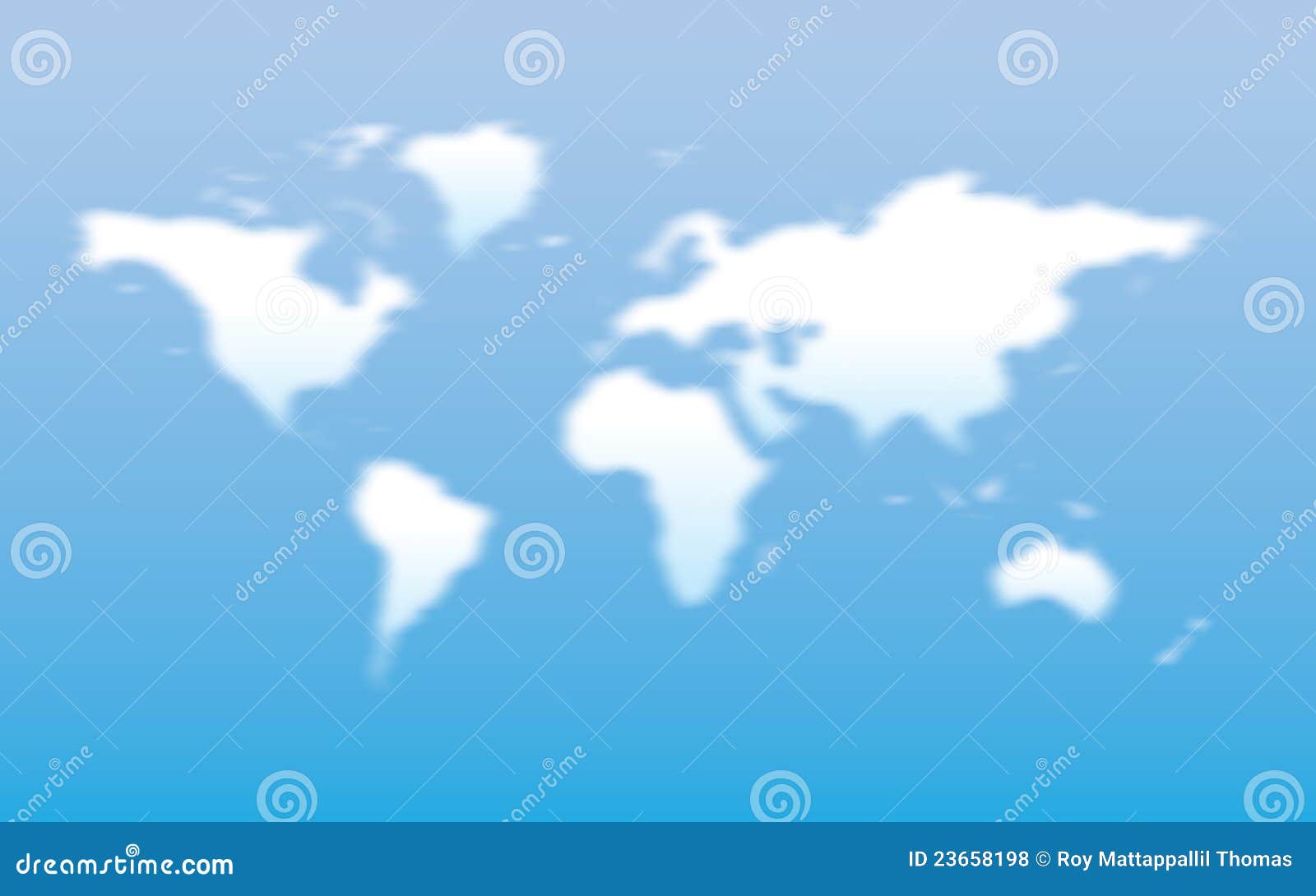 Nuvens Na Forma Do Mapa De Mundo Ilustração do Vetor - Ilustração de ...