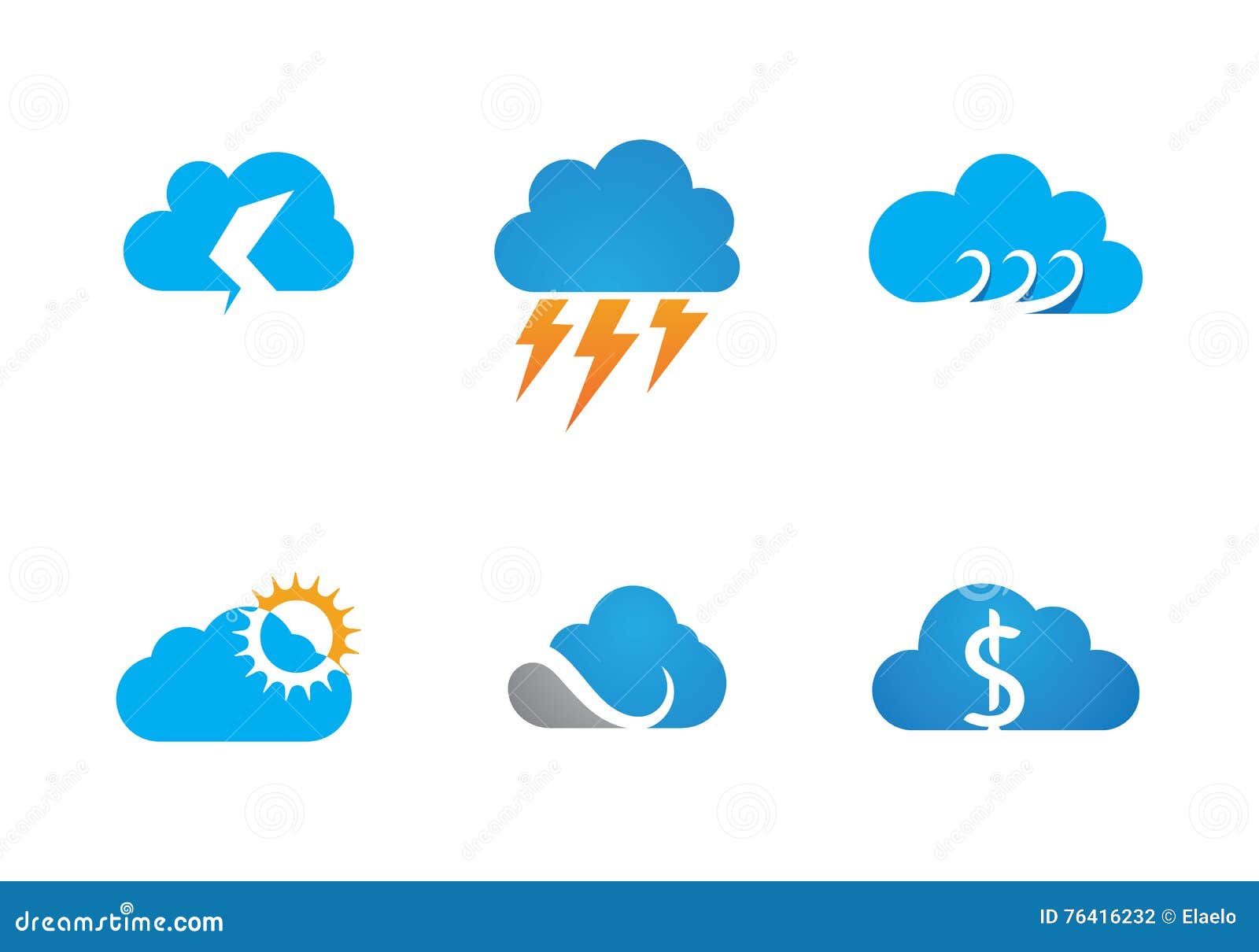 Nuvola Logo Template illustrazione vettoriale. Illustrazione di globale ...
