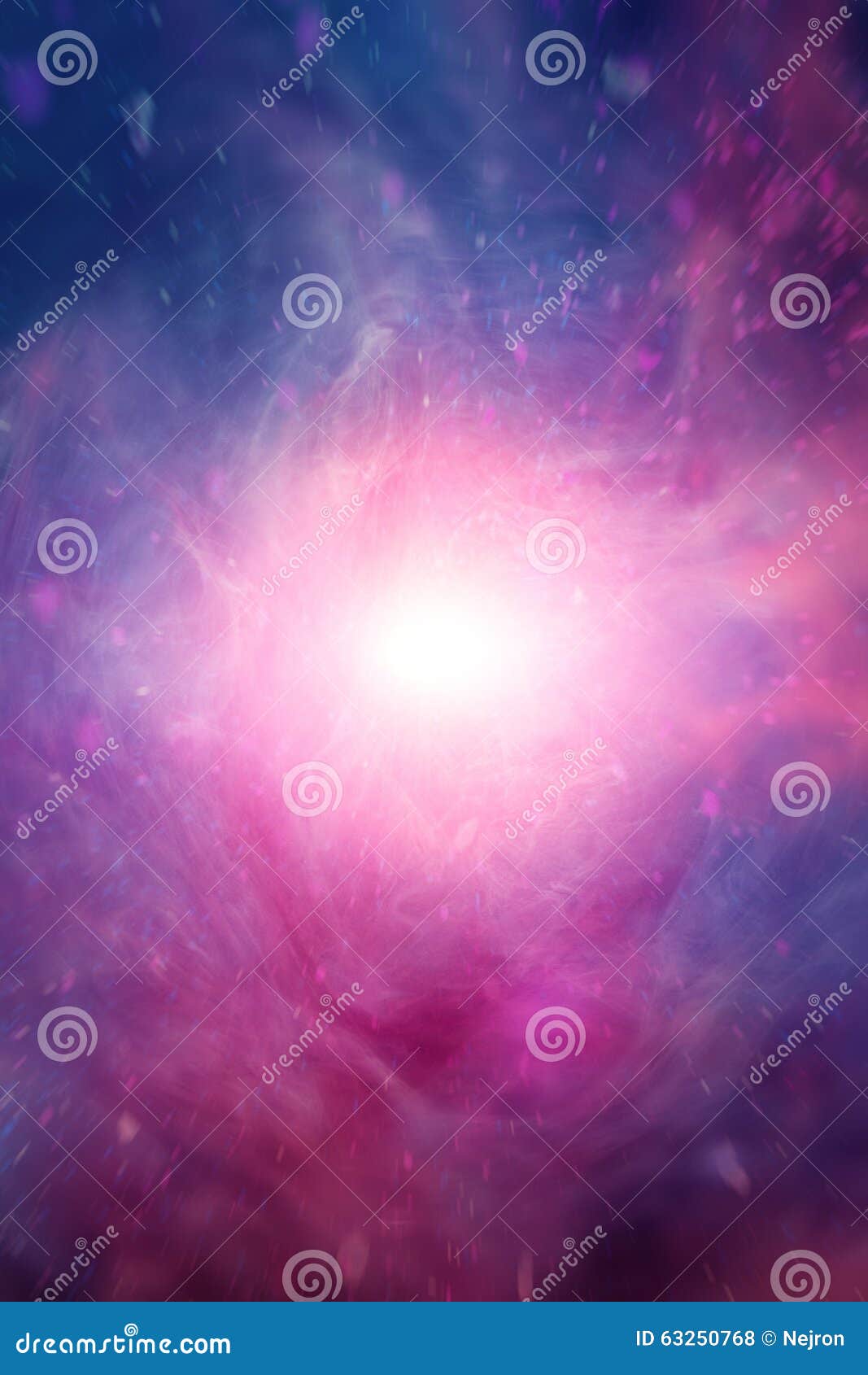 Nuvole Rosa Blu Con Luce Spirituale Fotografia Stock - Immagine di ...