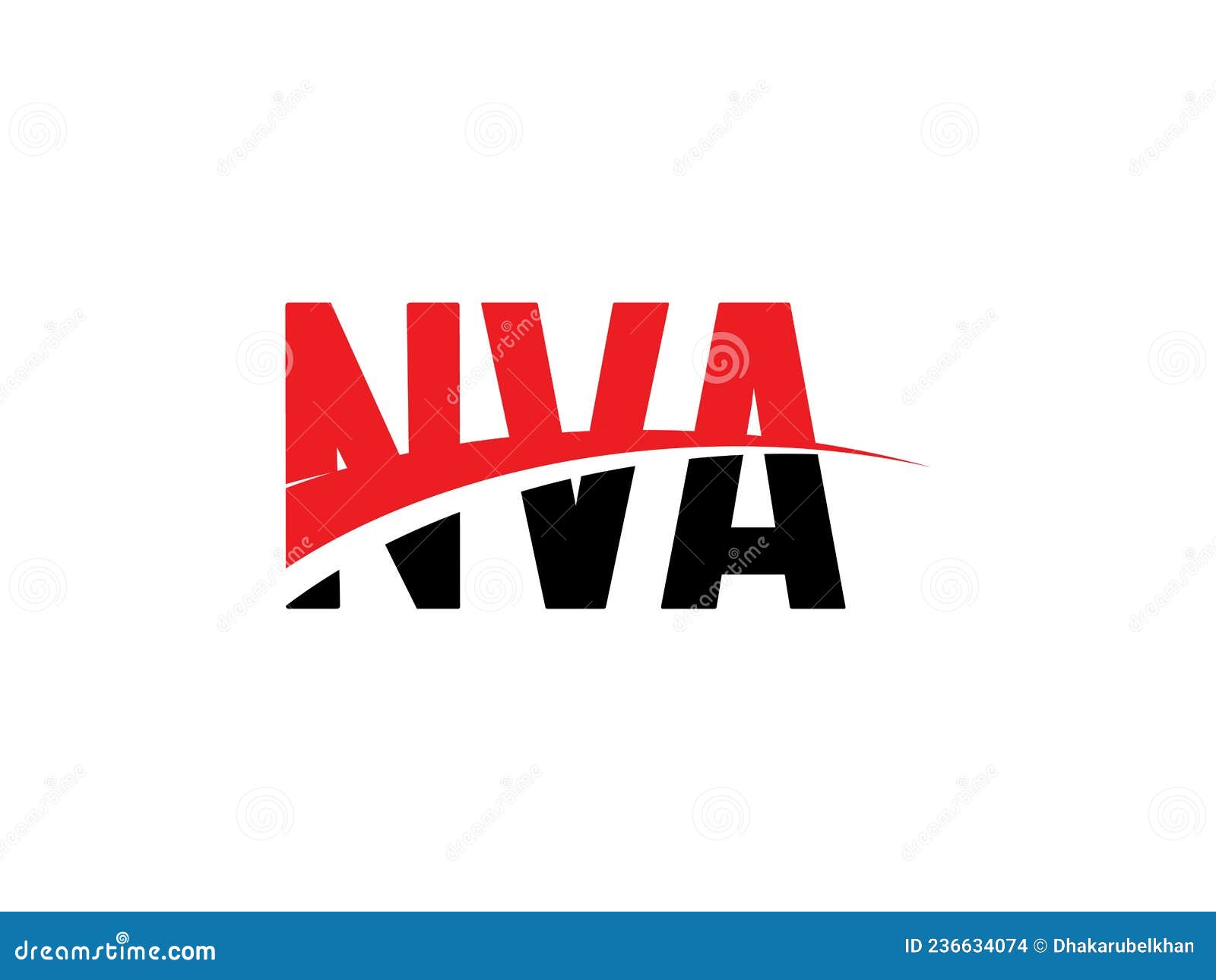 NVA Letter Initial Logo Design Vector Illustration Stock Vector ...