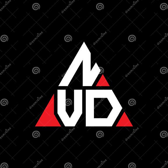 NVD Triangle Letter Logo Design with Triangle Shape. NVD Triangle Logo ...